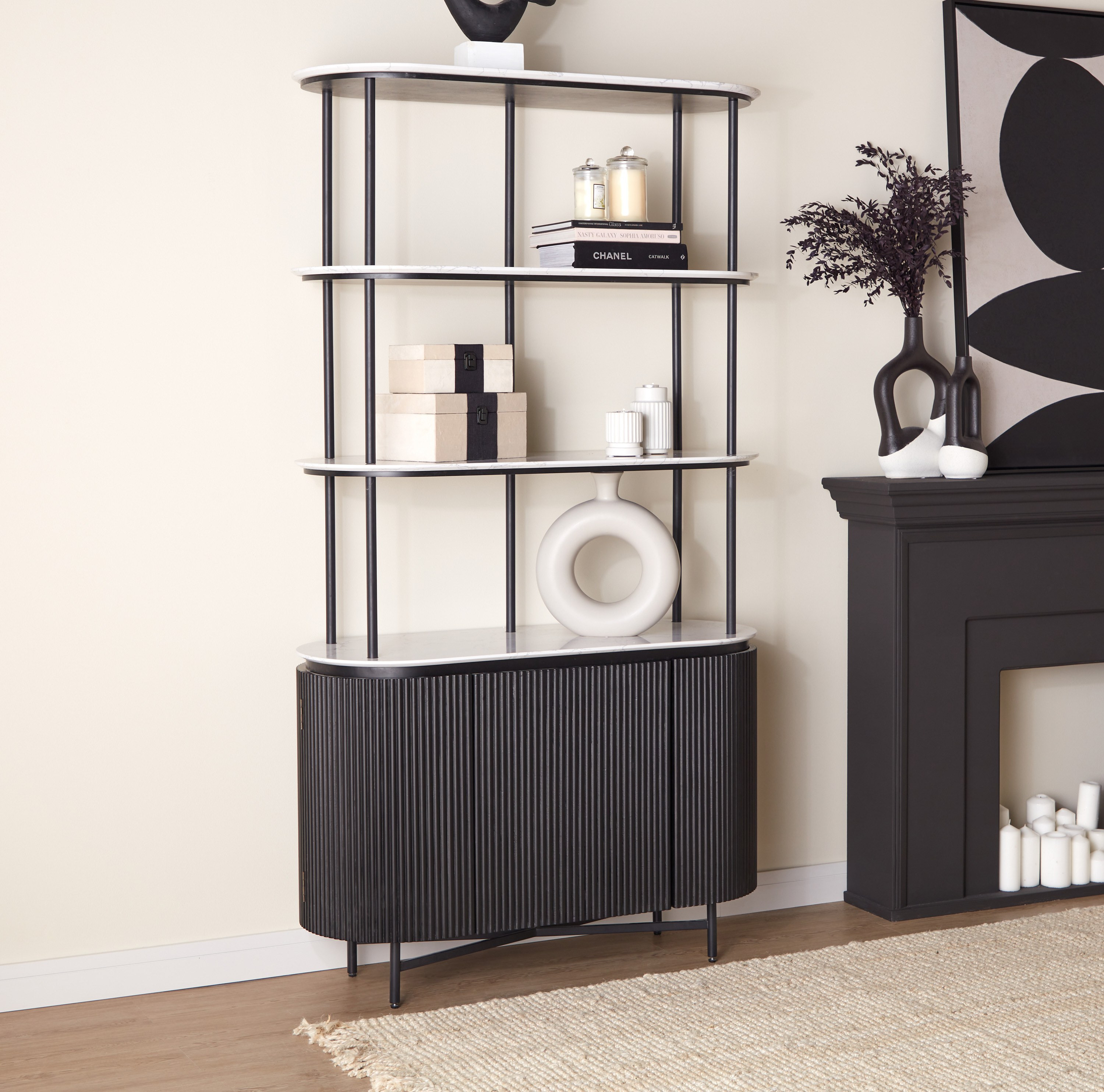 Shop Monochrome Bookcase | Home Centre Bahrain