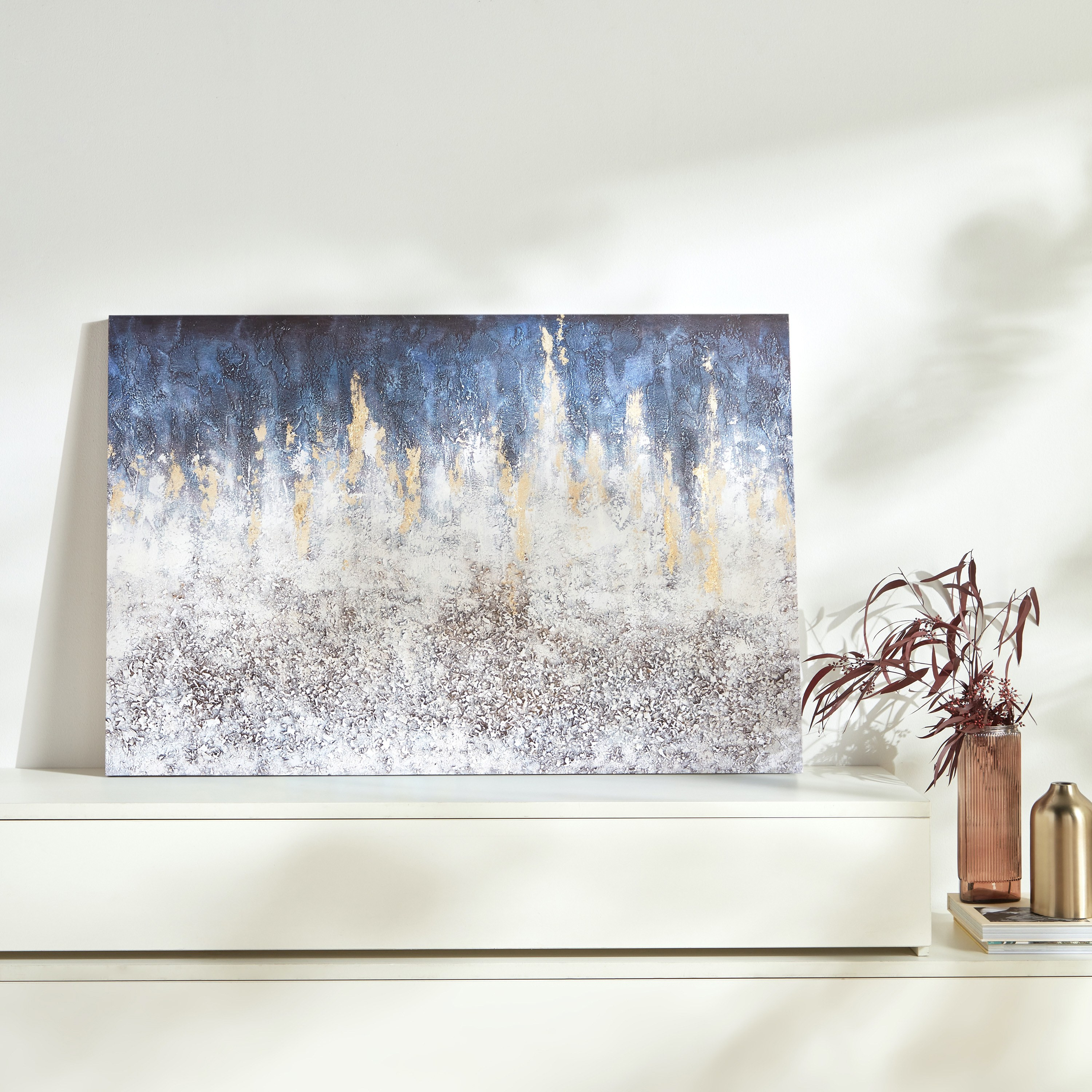 Shop Snowfall Unframed Canvas Wall Art - 80x120 cm | Homecentre Egypt