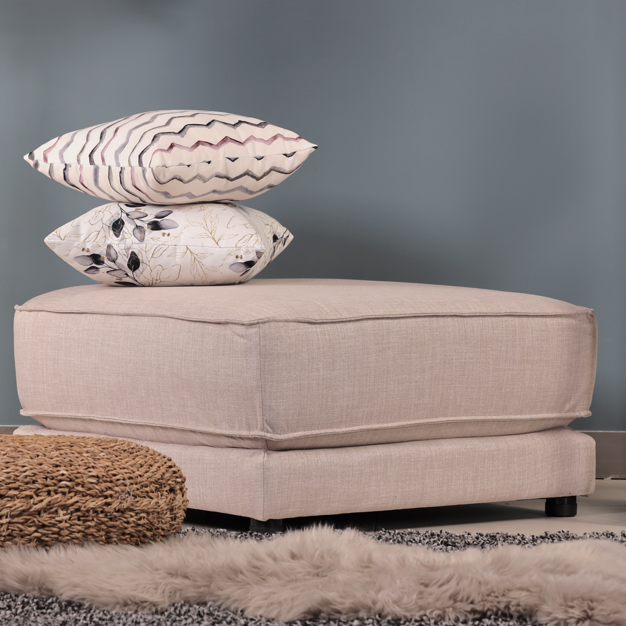 Shop Levin Fabric Modular Ottoman | Homecentre Oman
