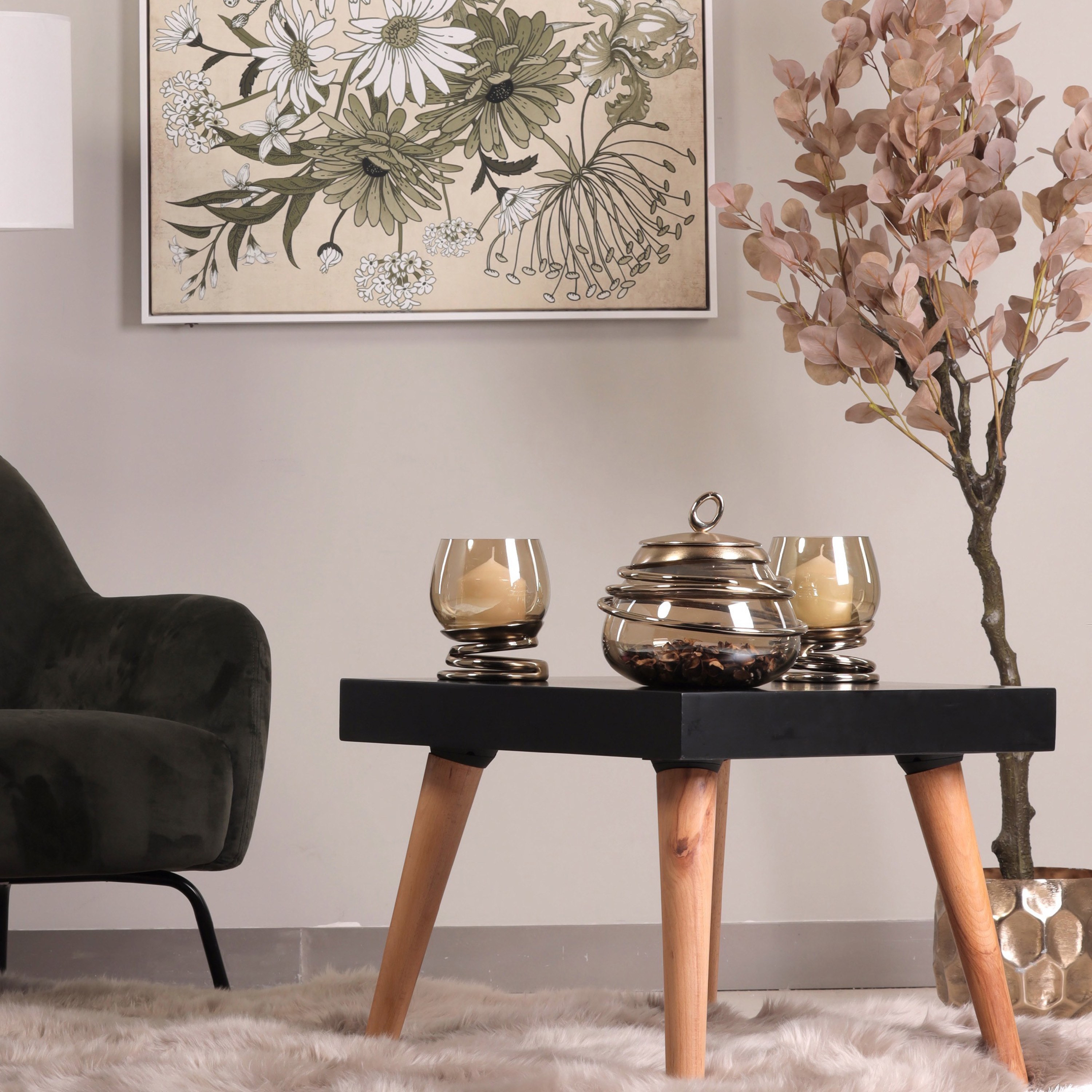 Shop Solo Wooden Top Side Table | Homecentre Egypt