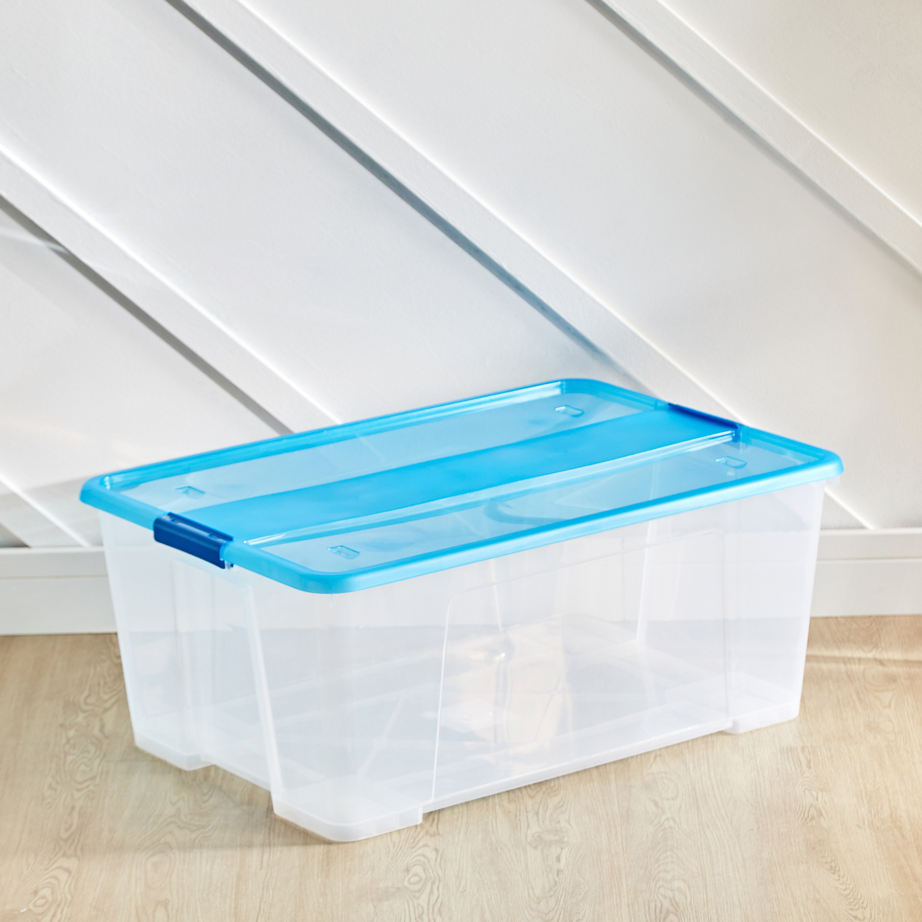 Shop Robyn Storage Box With Lid and Wheels - 72 L | Home Centre UAE