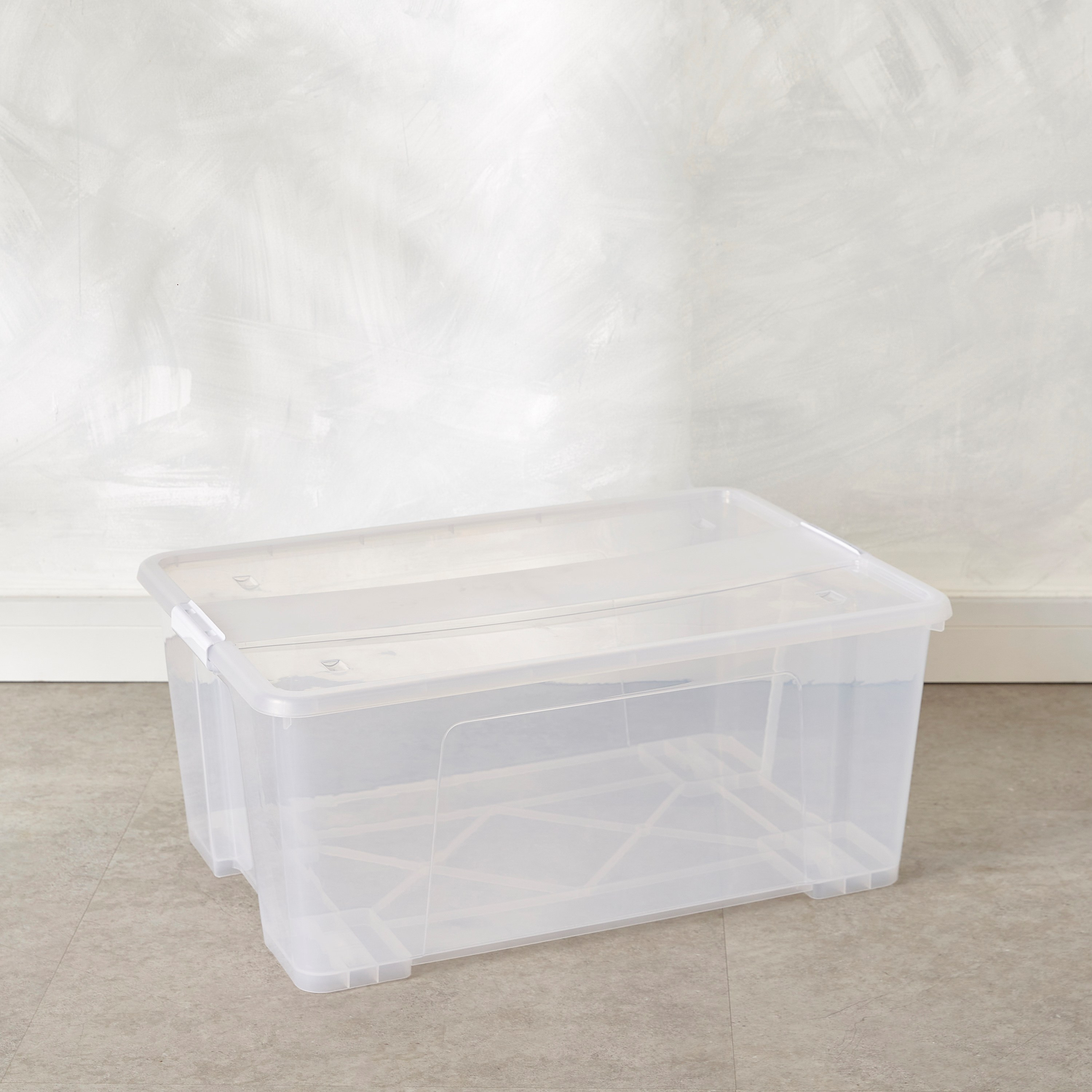 Shop Robyn Storage Box With Lid and Wheels - 72 L | Home Centre UAE