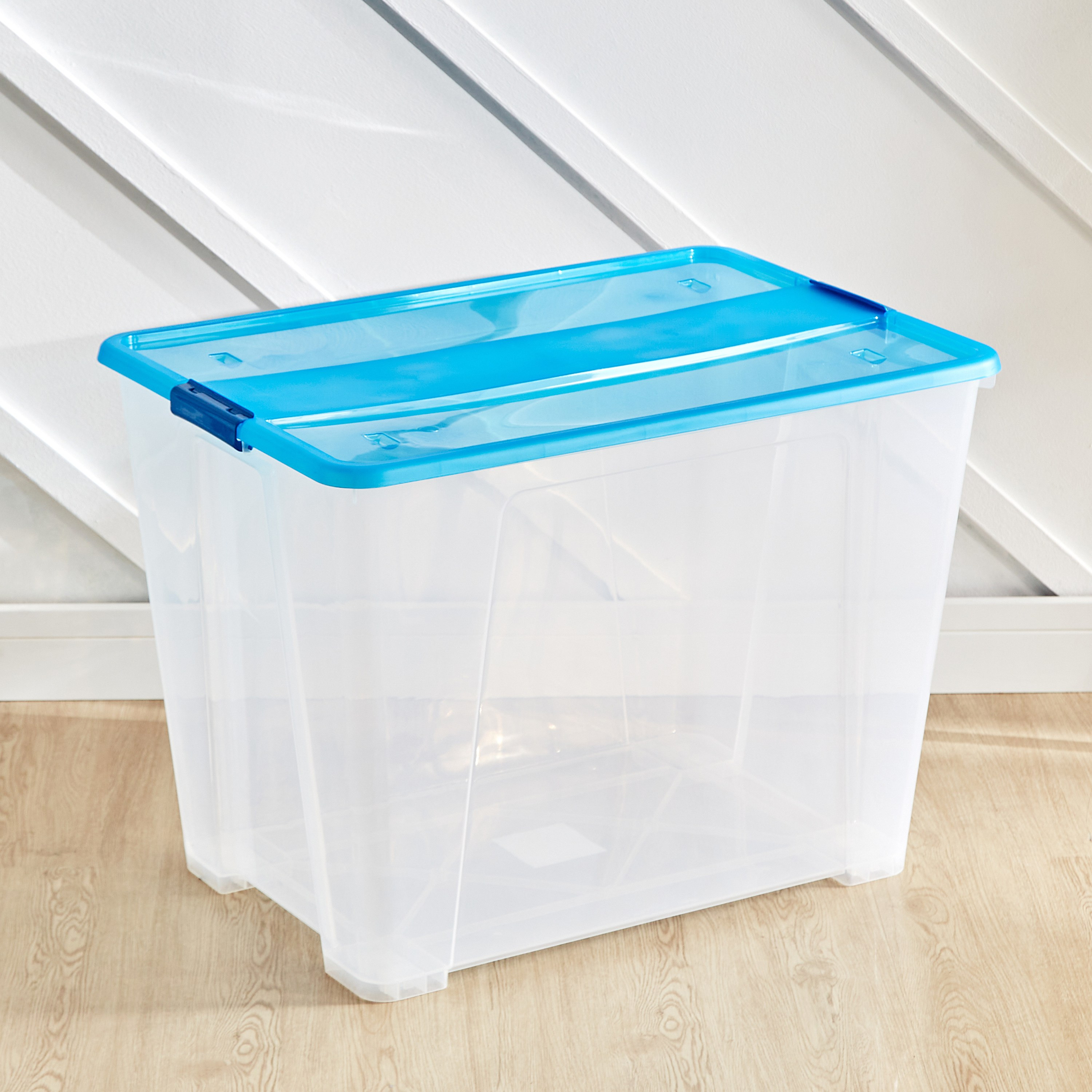 Shop Robyn Storage Box With Lid and Wheels - 120 L | Home Centre UAE