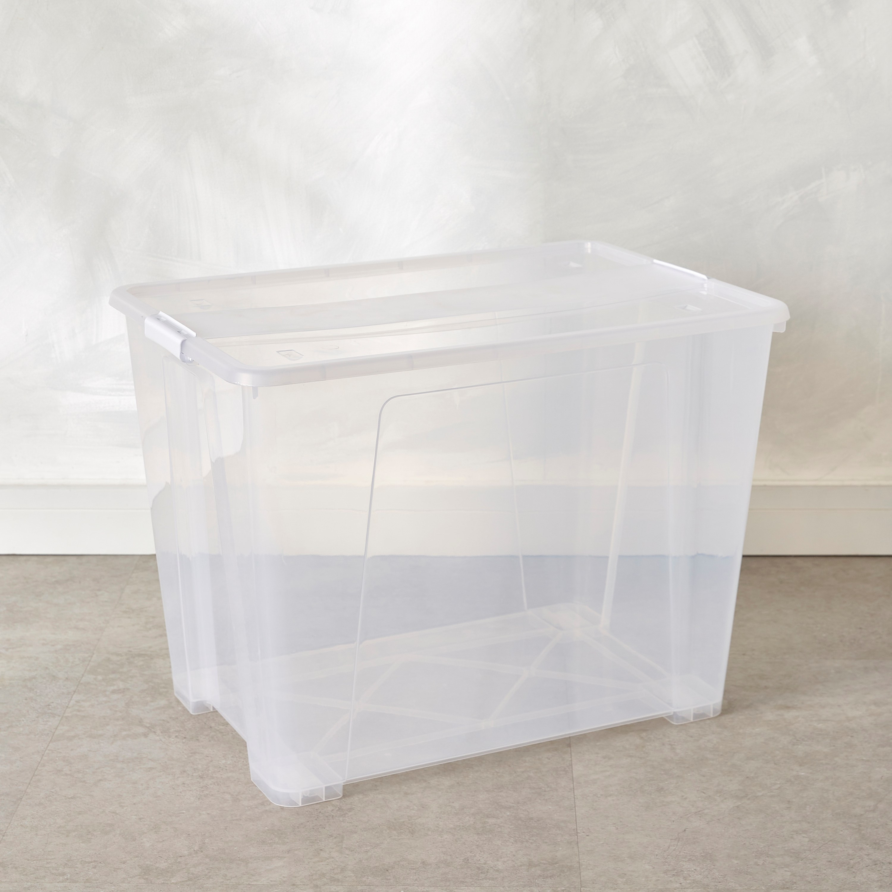 Shop Robyn Storage Box With Lid and Wheels - 120 L | Home Centre UAE