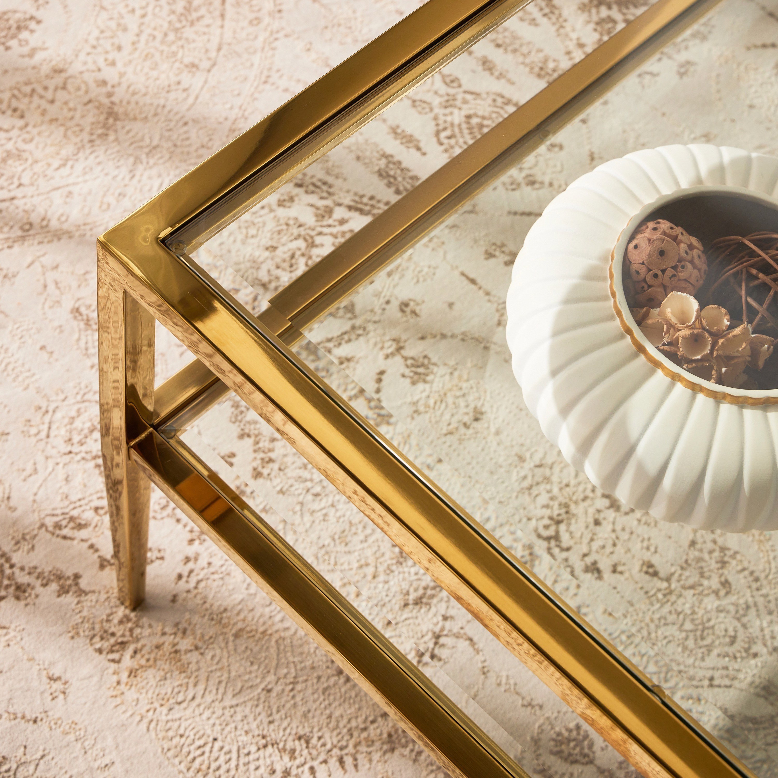 Shop Kora Glass Top Coffee Table Online | Home centre Saudi