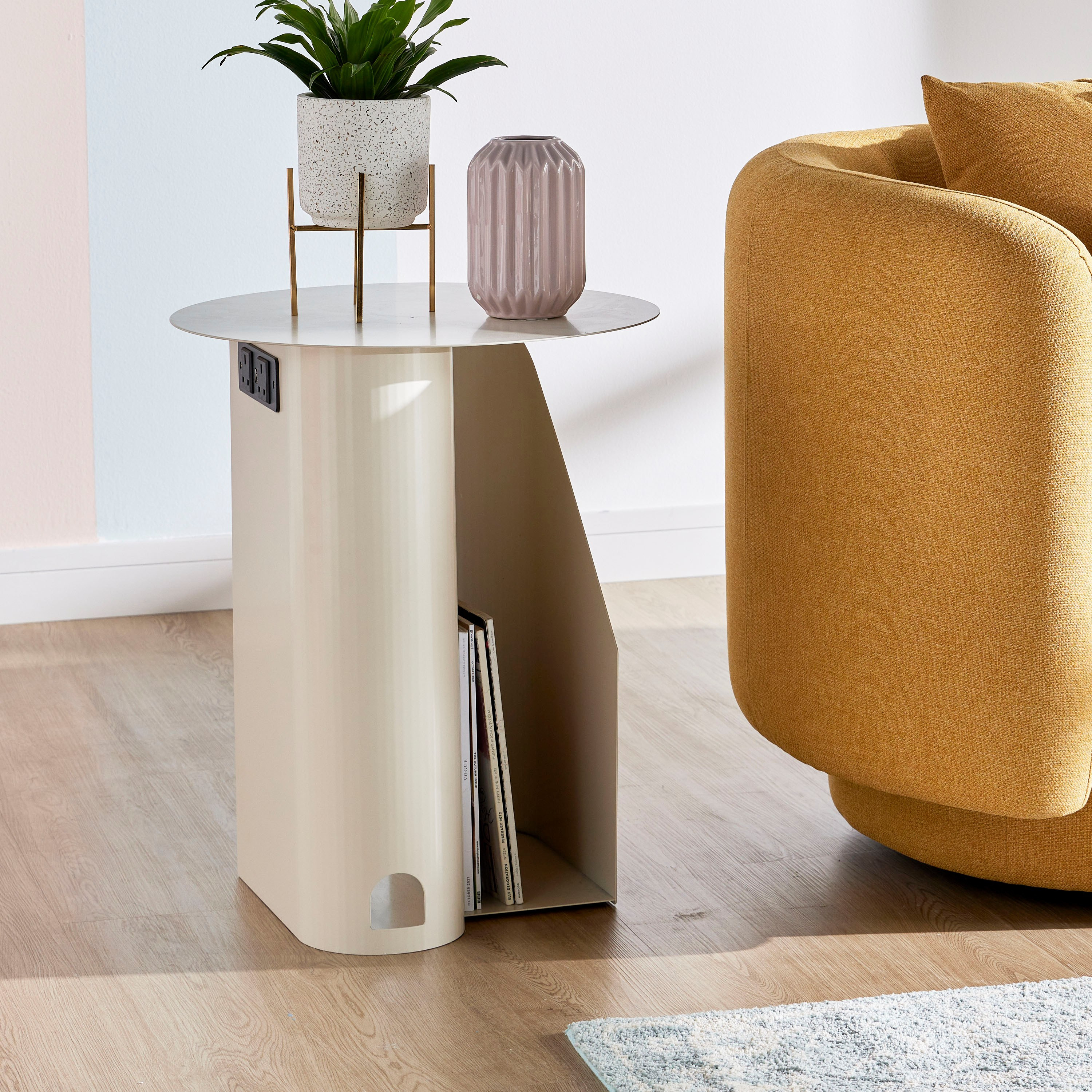 Shop Amsterdam Metal Top Side Table | Homecentre Oman