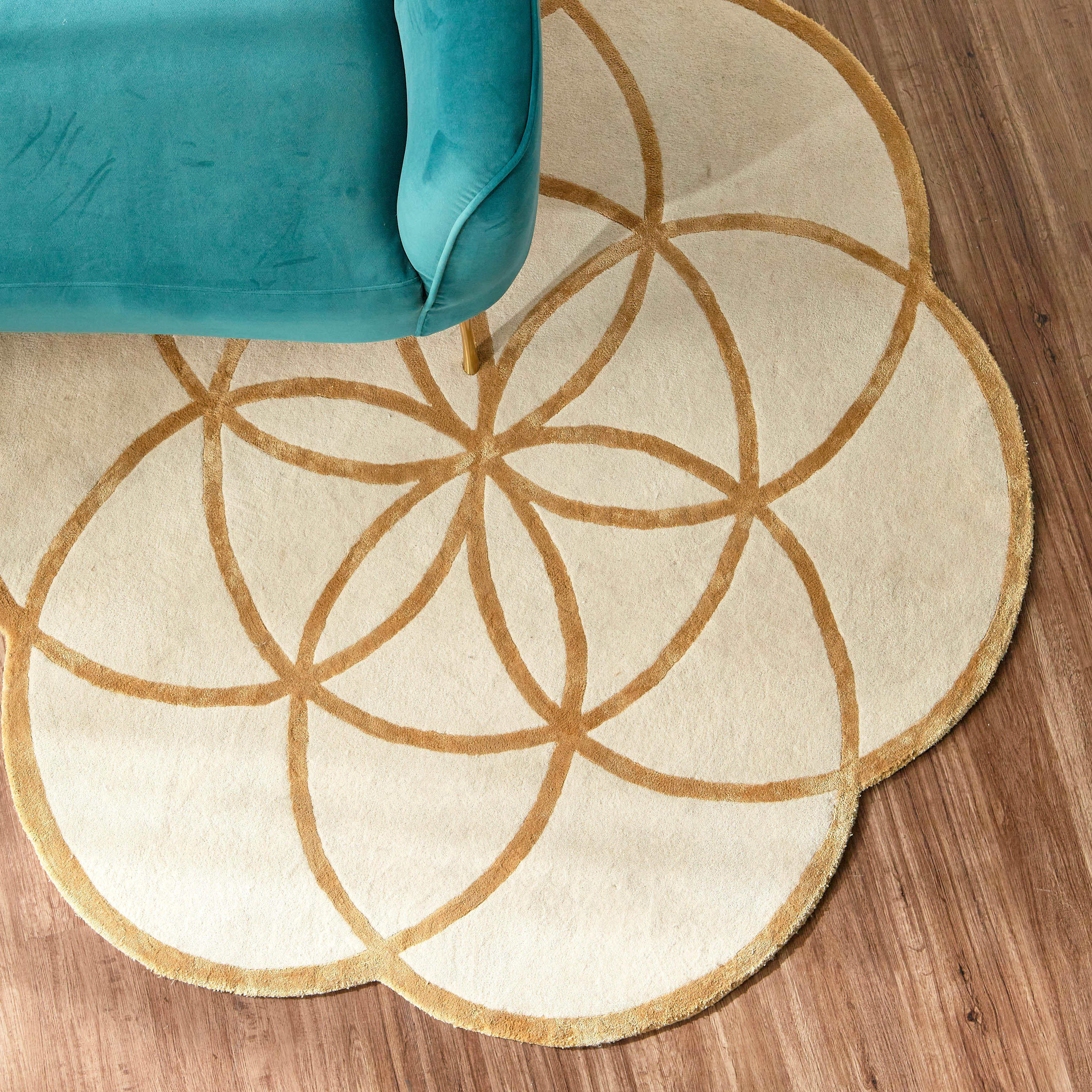 Shop Arabic Elegance Starburst Tufted Rug - 150 cm | Homecentre Oman