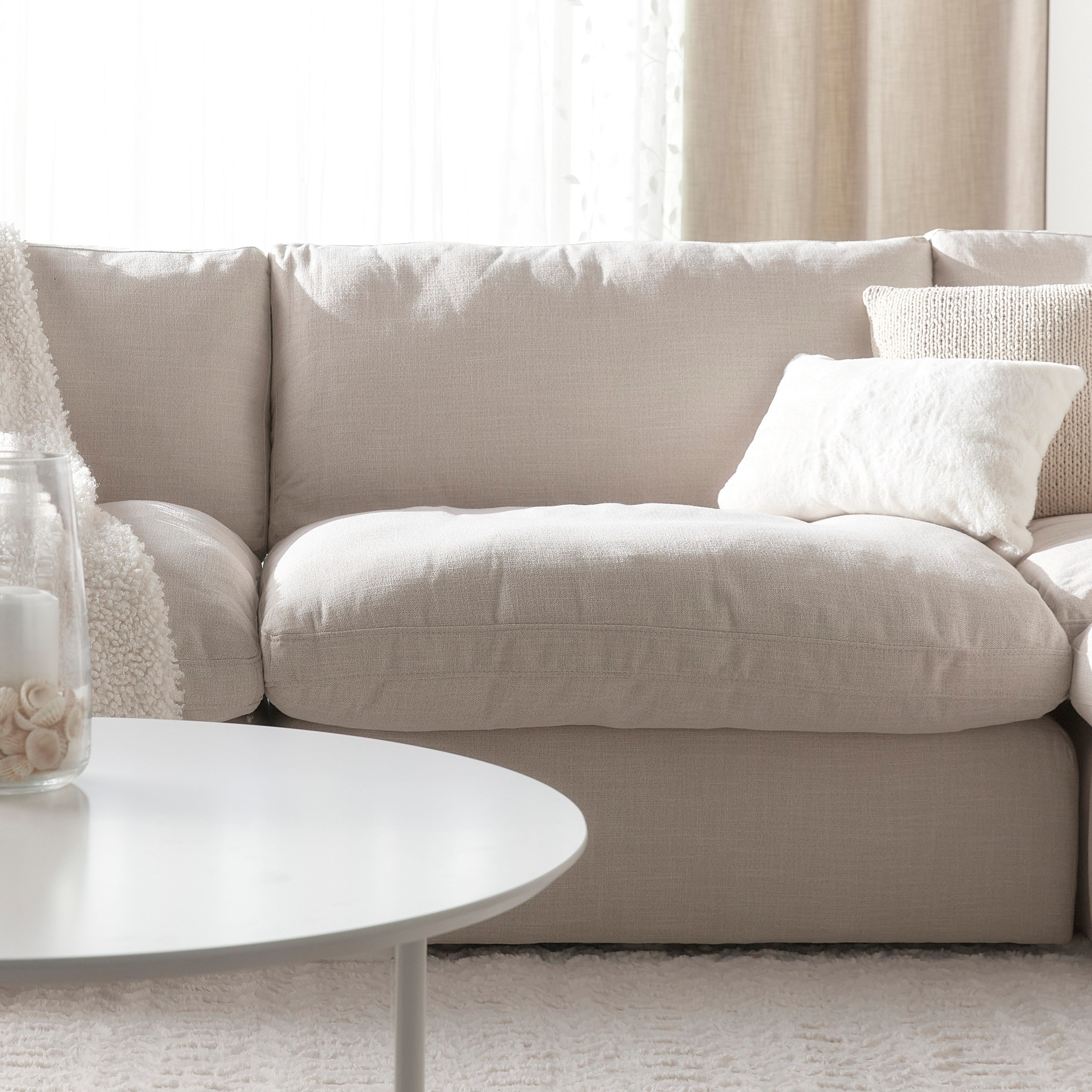 Shop Swin Fabric Armless Modular Sofa Home Centre UAE