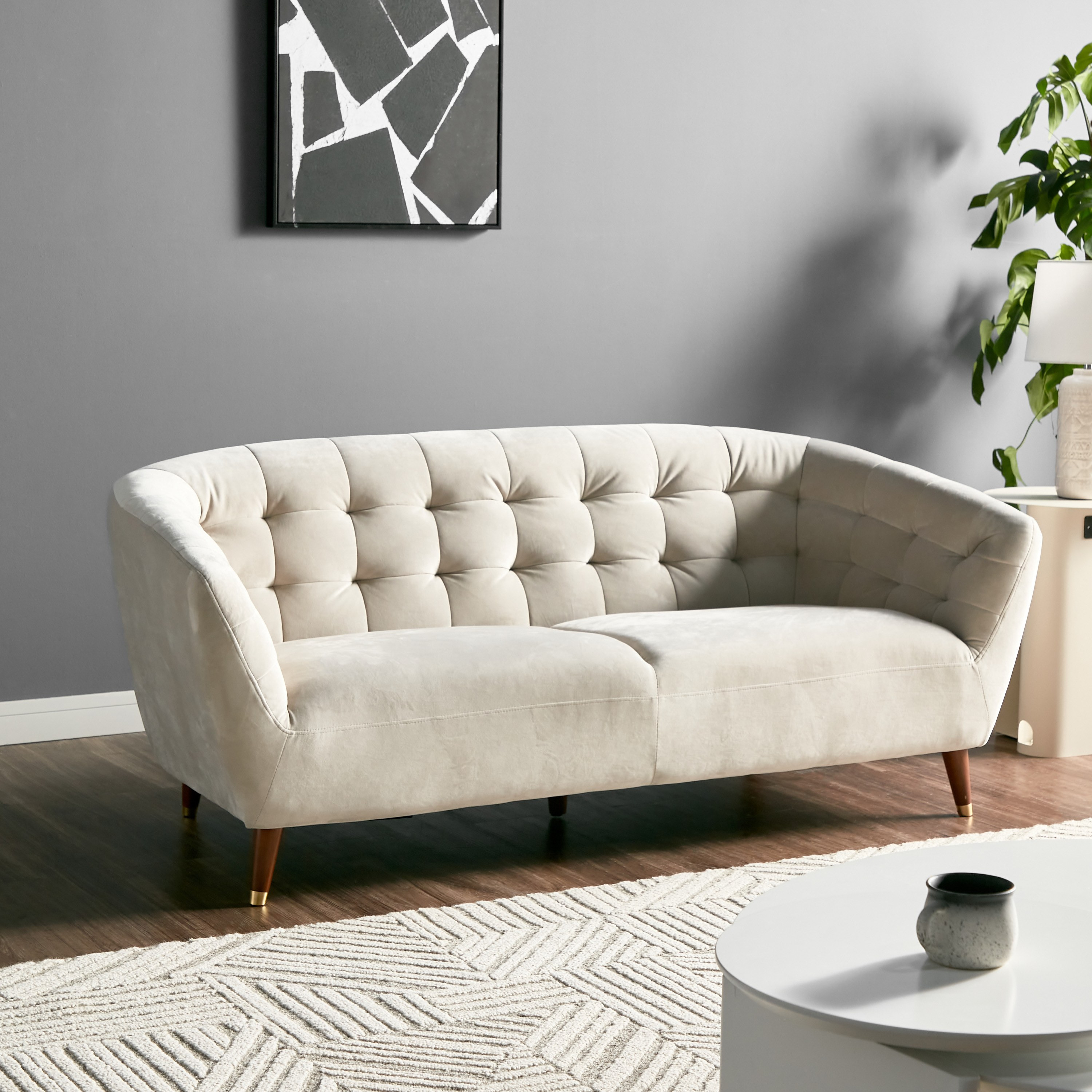 Shop Isabel 3-Seater Velvet Sofa | Home Centre Bahrain
