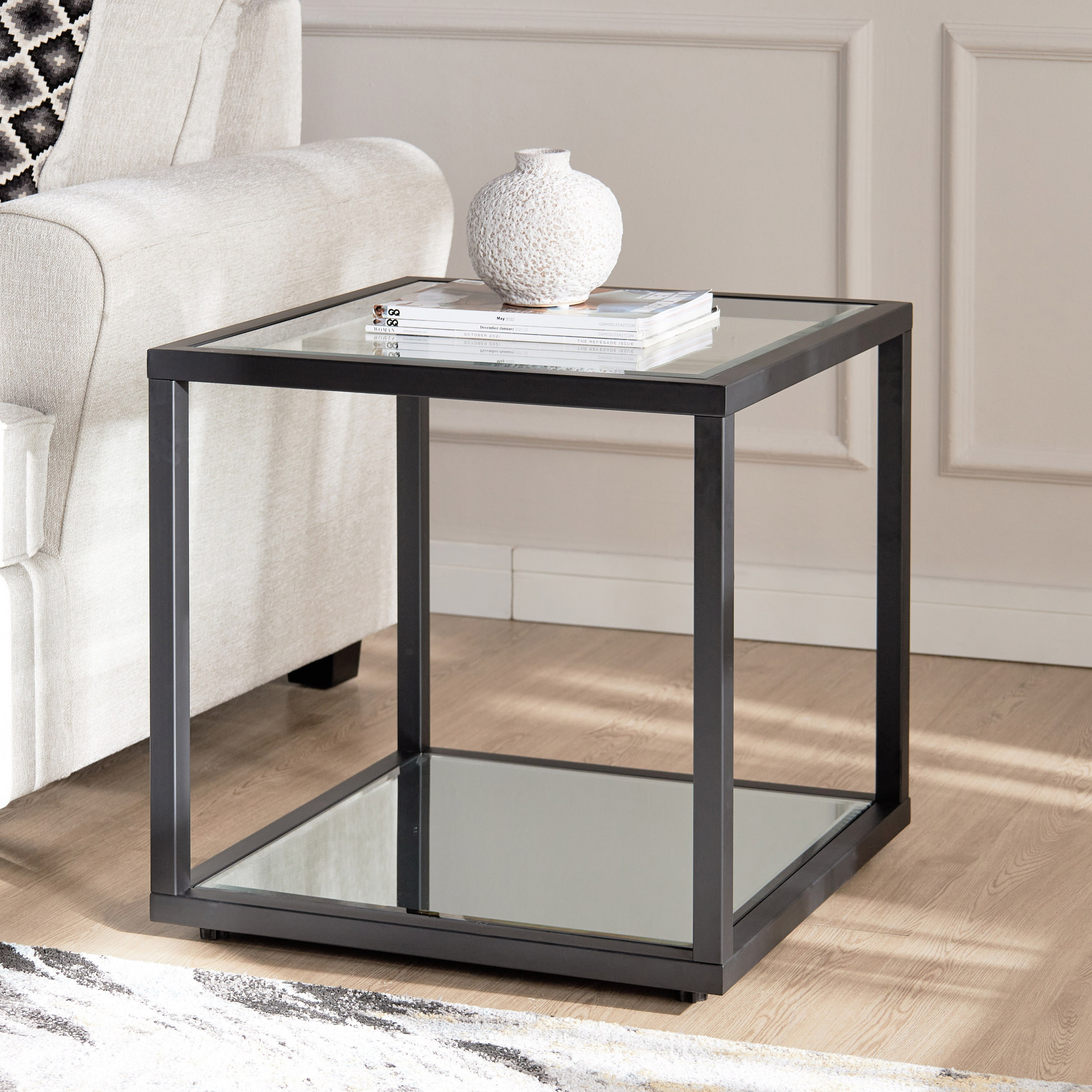 Shop Atrisa Glass Top Side Table | Home Centre UAE