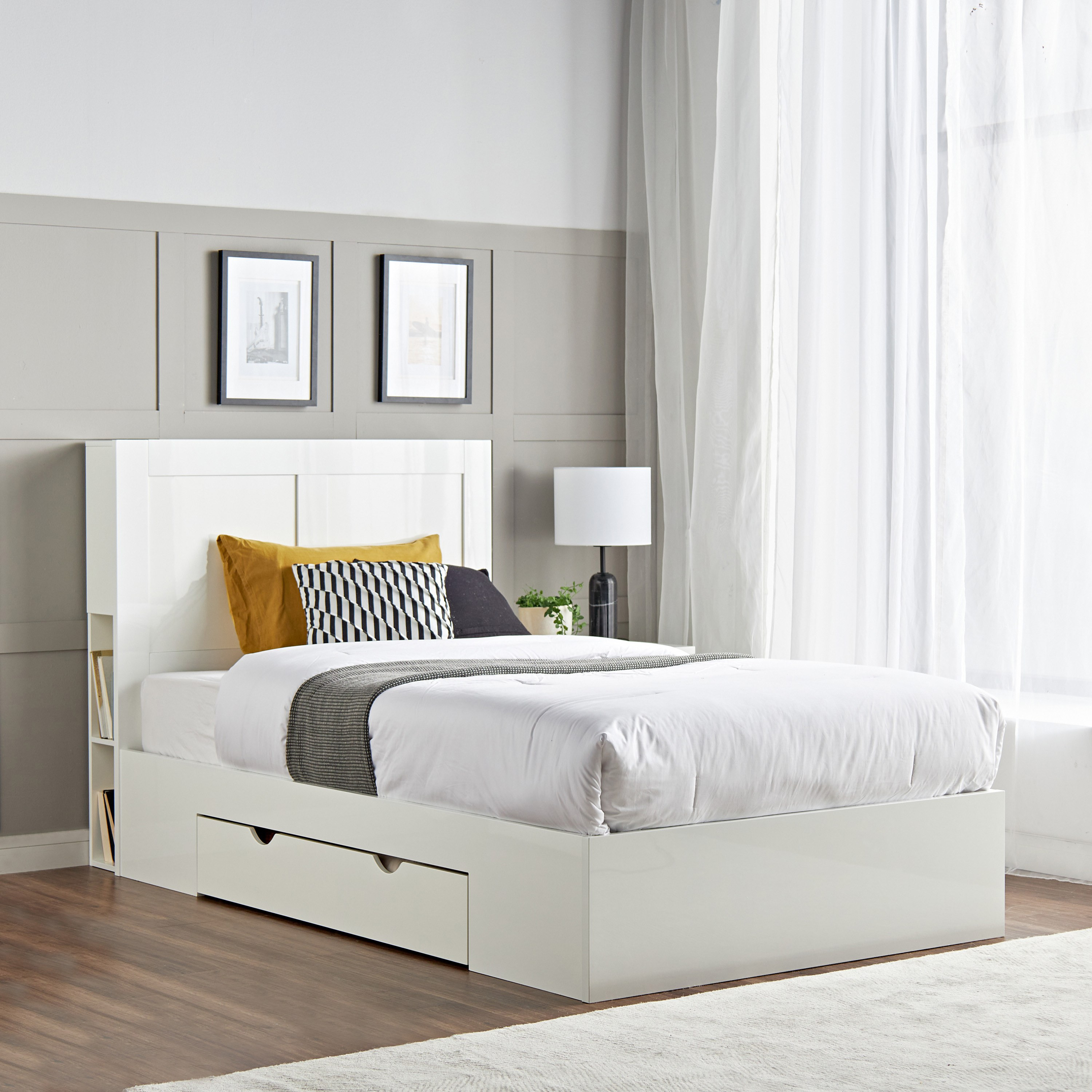 Shop Herschel Single Bed with Storage - 120x200 cm | Homecentre Oman