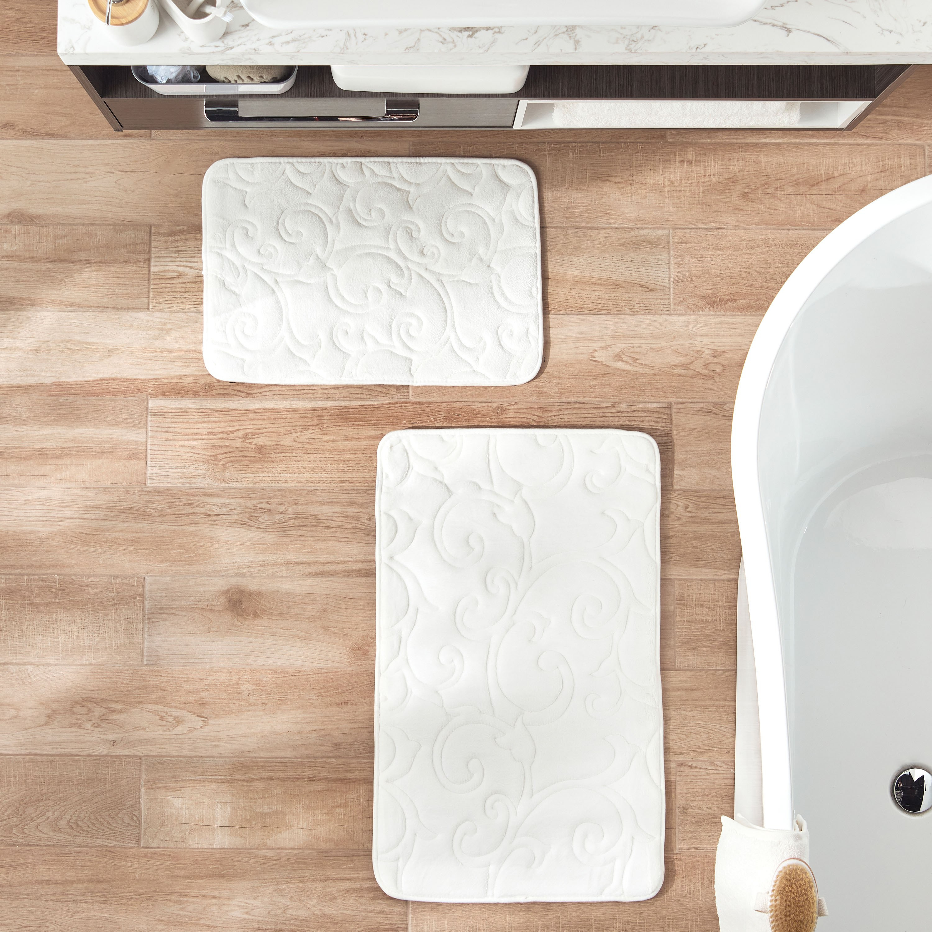 Shop Scroll Bath Mat - Set of 2 Online | Homecentre Egypt