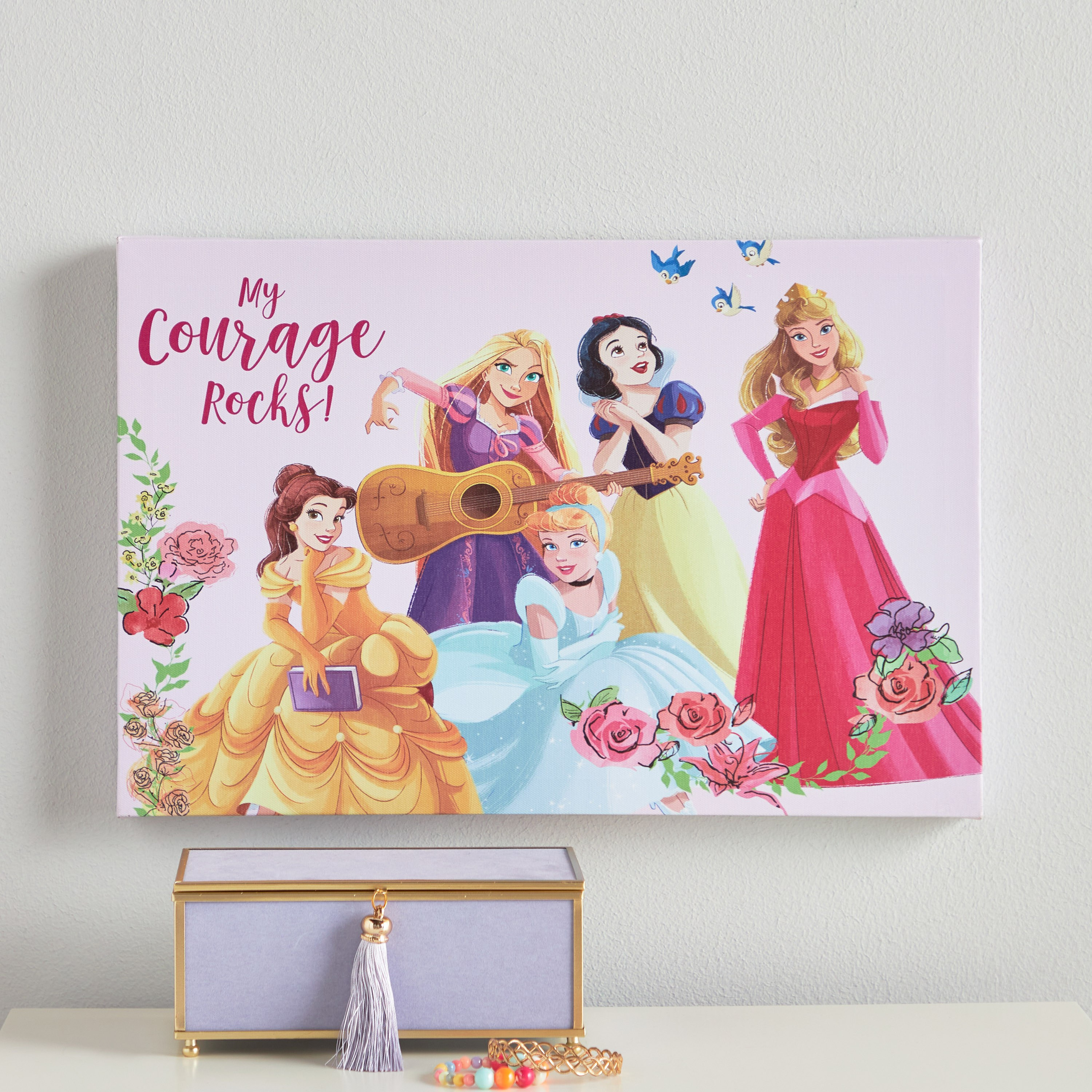 Shop Disney Princess Canvas Wall Art - 30x40 cm | Home Centre UAE
