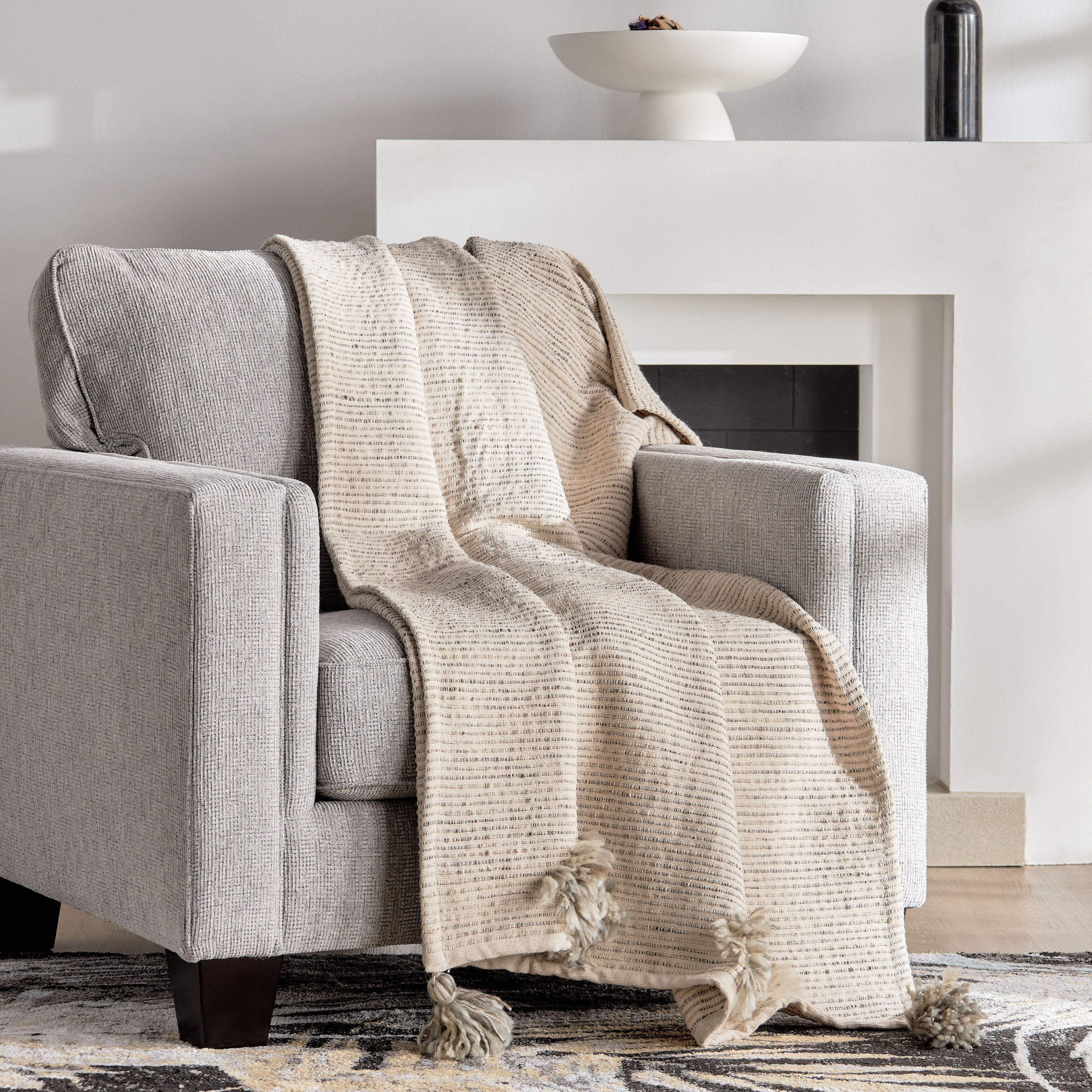 Shop Jasper Handwoven Throw - 130x170 cm | Home Centre UAE