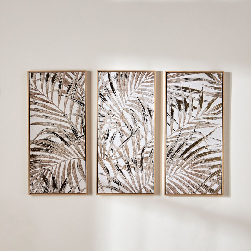 Shop Luvia 3 Piece Panel Framed Canvas Wall Art Set 38x80 Cm Home