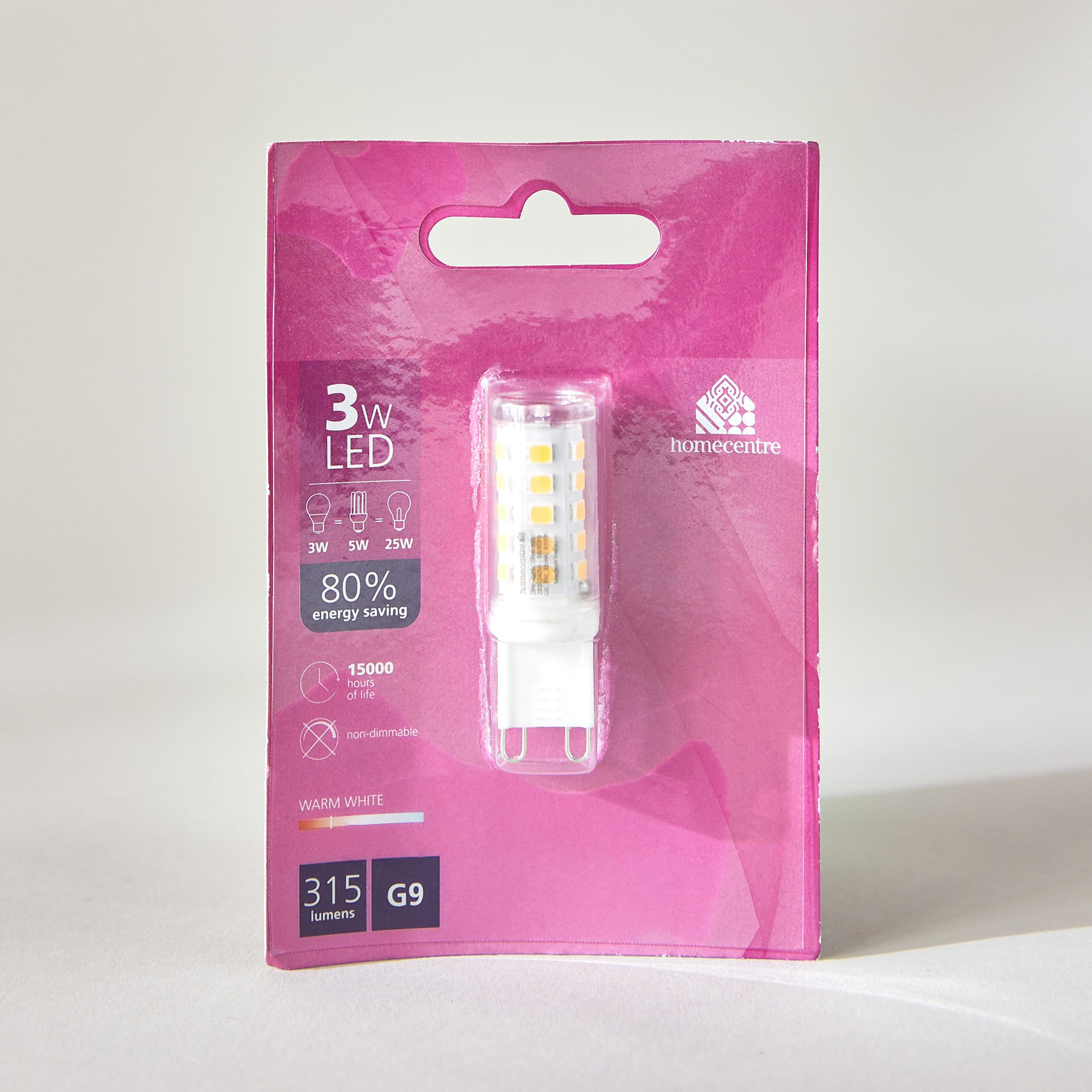 Shop G9 LED Bulb - 3W 360 lumen Warm White | Home Centre UAE