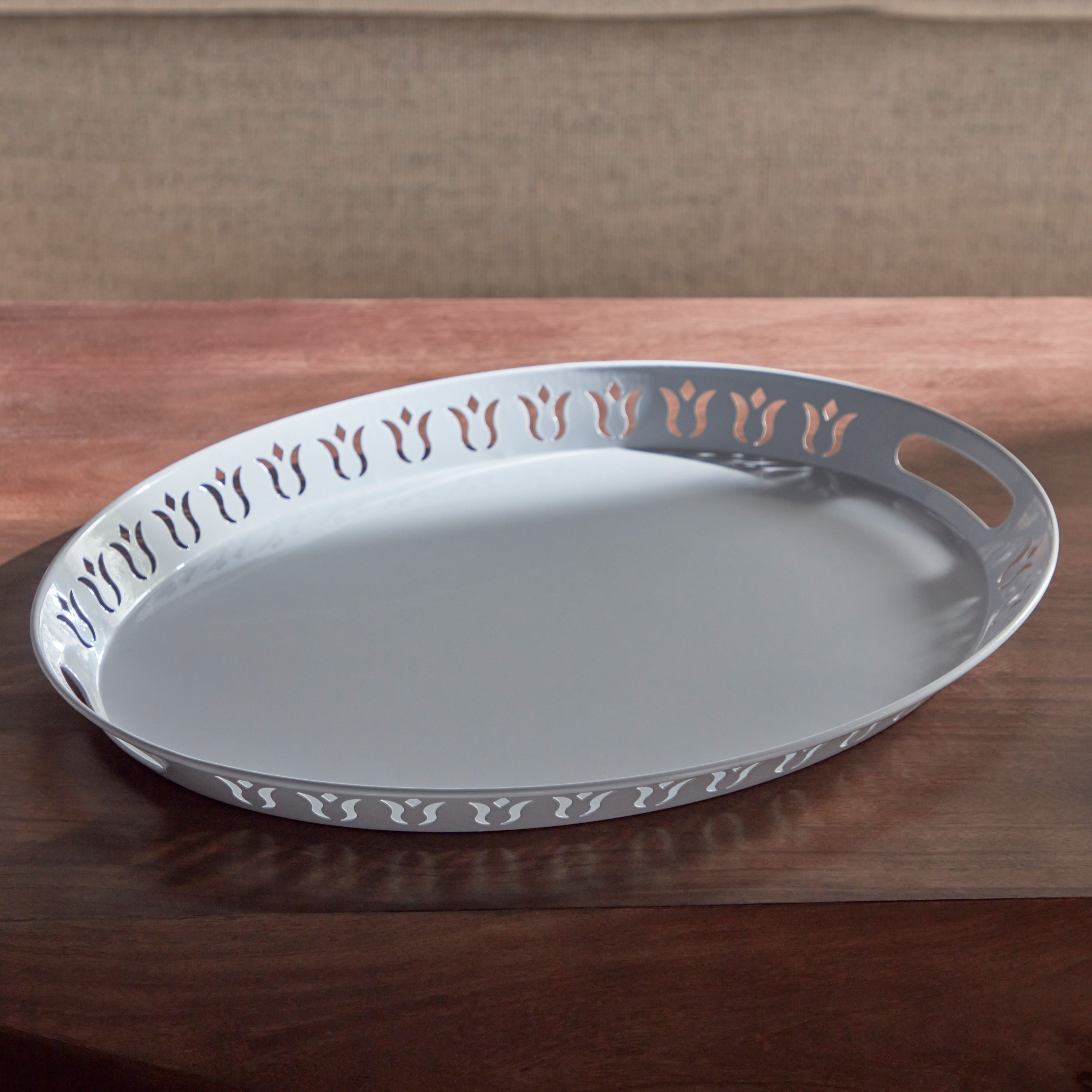 Shop Capri Metal Serving Tray | Home Centre Kuwait