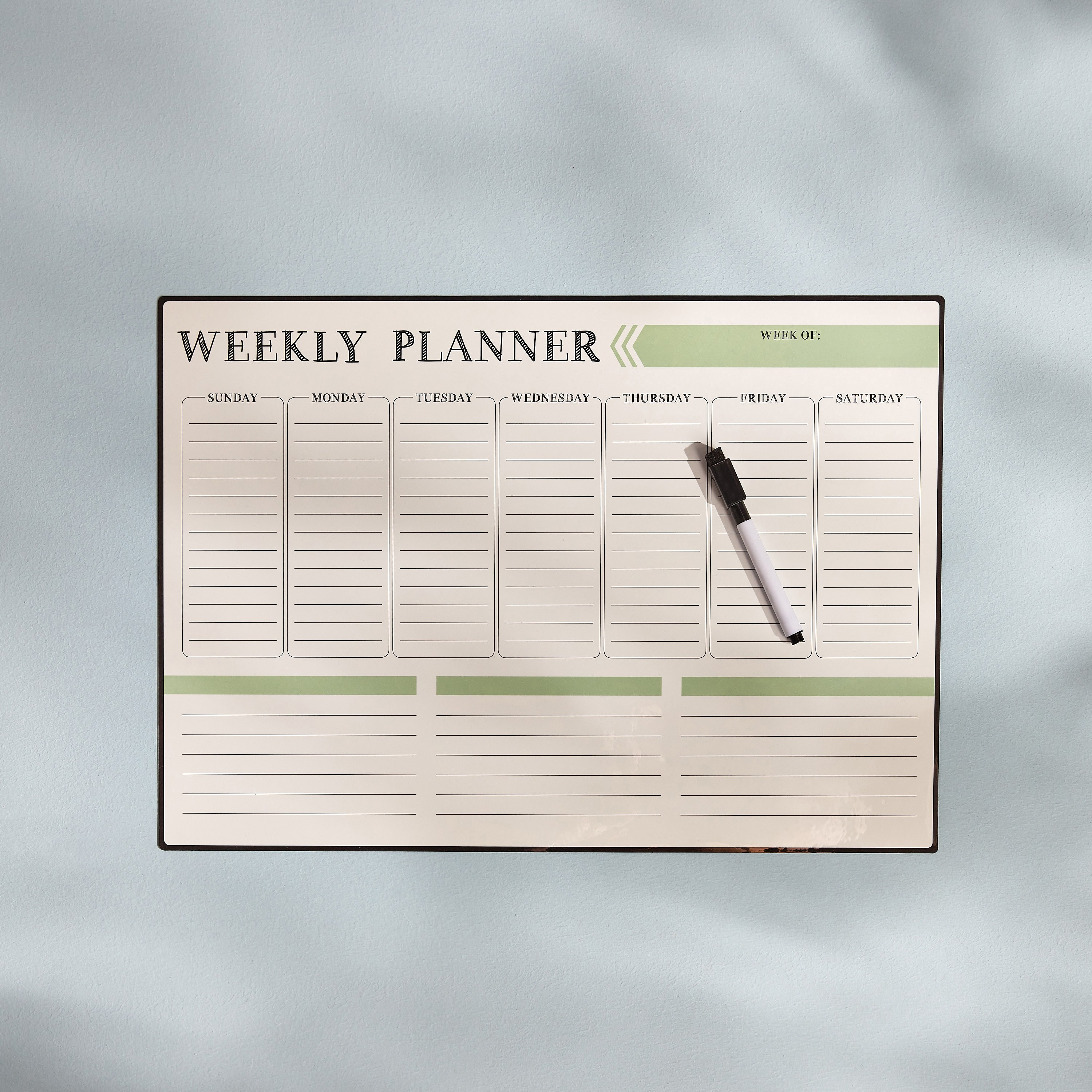 Shop Henry Magnetic Whiteboard Weekly Planner with Pen | Homecentre Oman