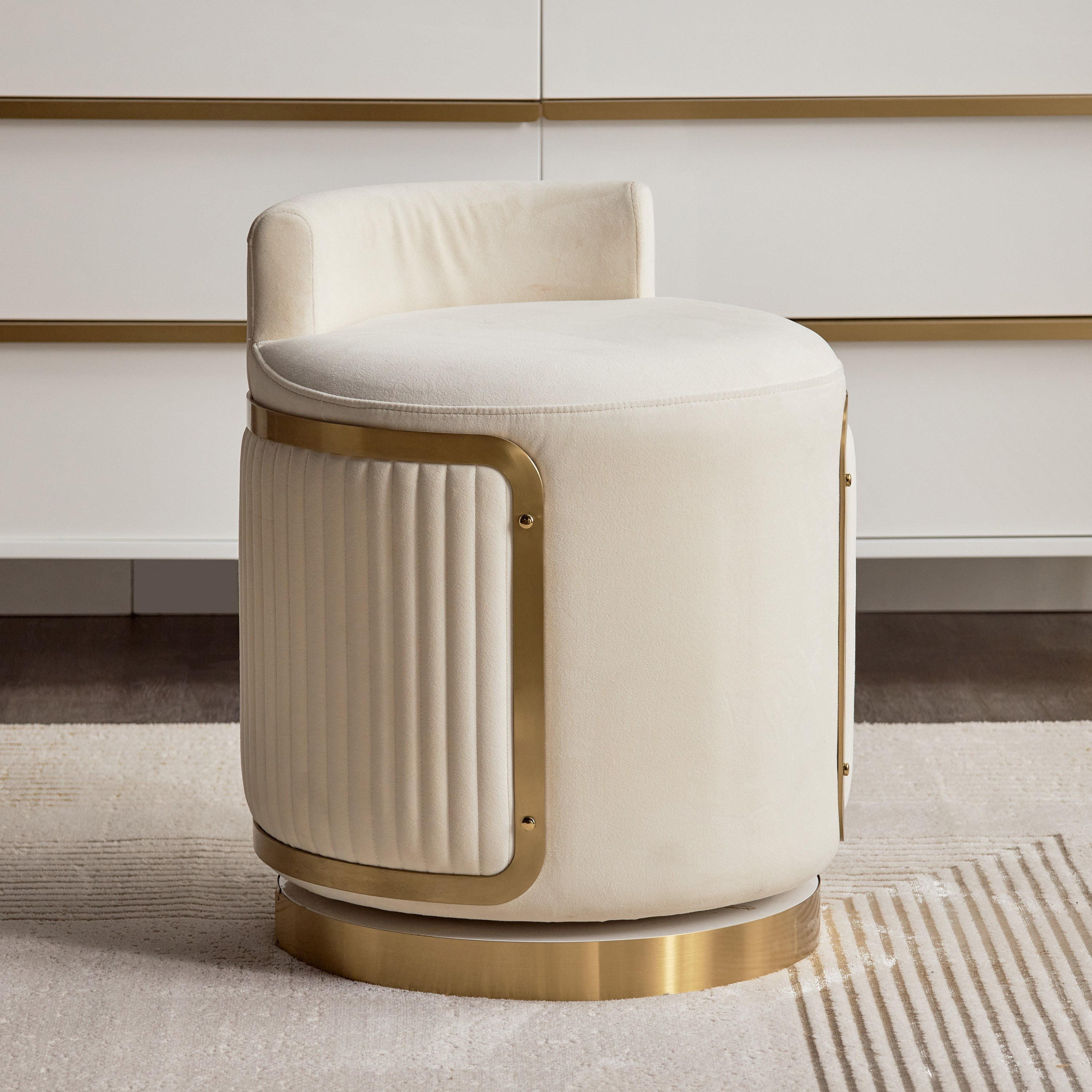 Shop Neo Lux Velvet Stool Online | Homecentre Kuwait