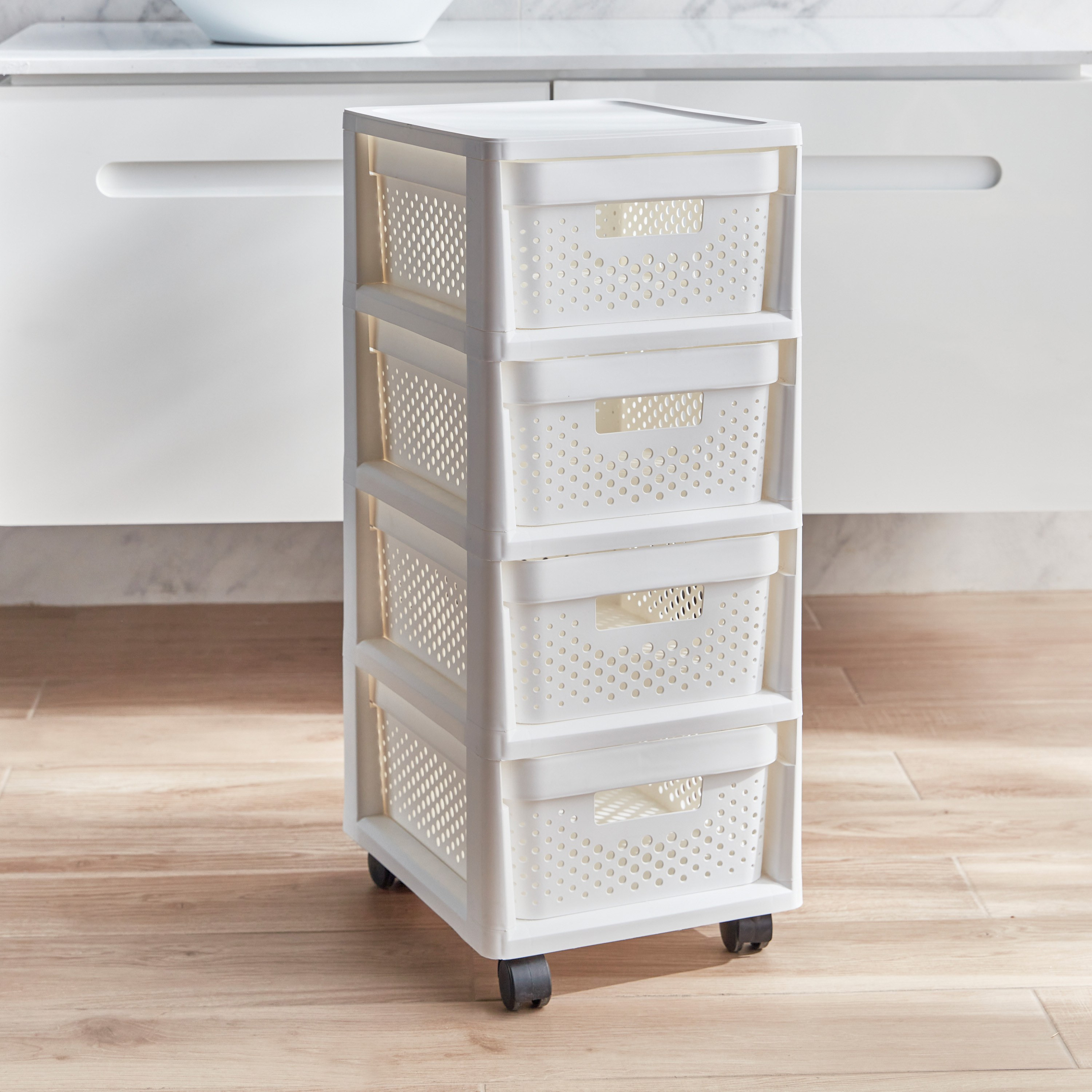 Shop Basics 4-Tier Storage Rack - 36x29cm | Homecentre Oman