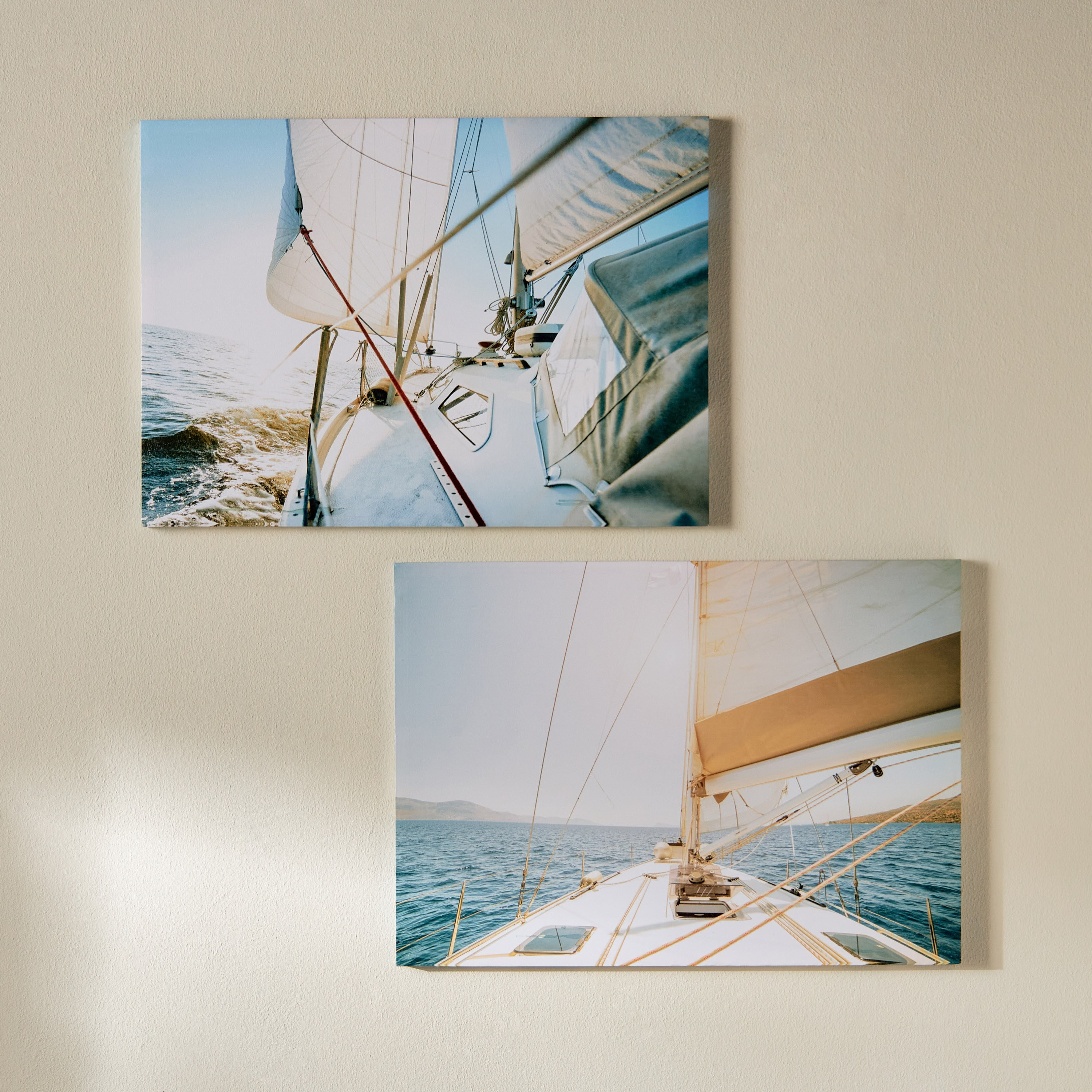 Shop Sail Away 2-Piece Unframed Canvas Wall Art Set - 50x70 cm | Home ...