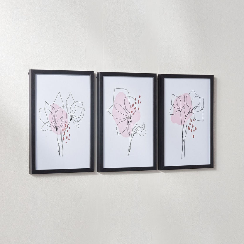 Shop Miray 3 Piece Framed Canvas Wall Art Set 20x30 Cm Online Home
