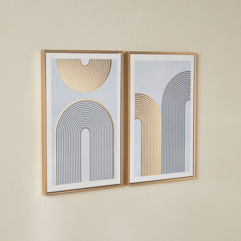 Shop Ebrar 2 Piece Framed Canvas Wall Art Set 40x60 Cm Online Home