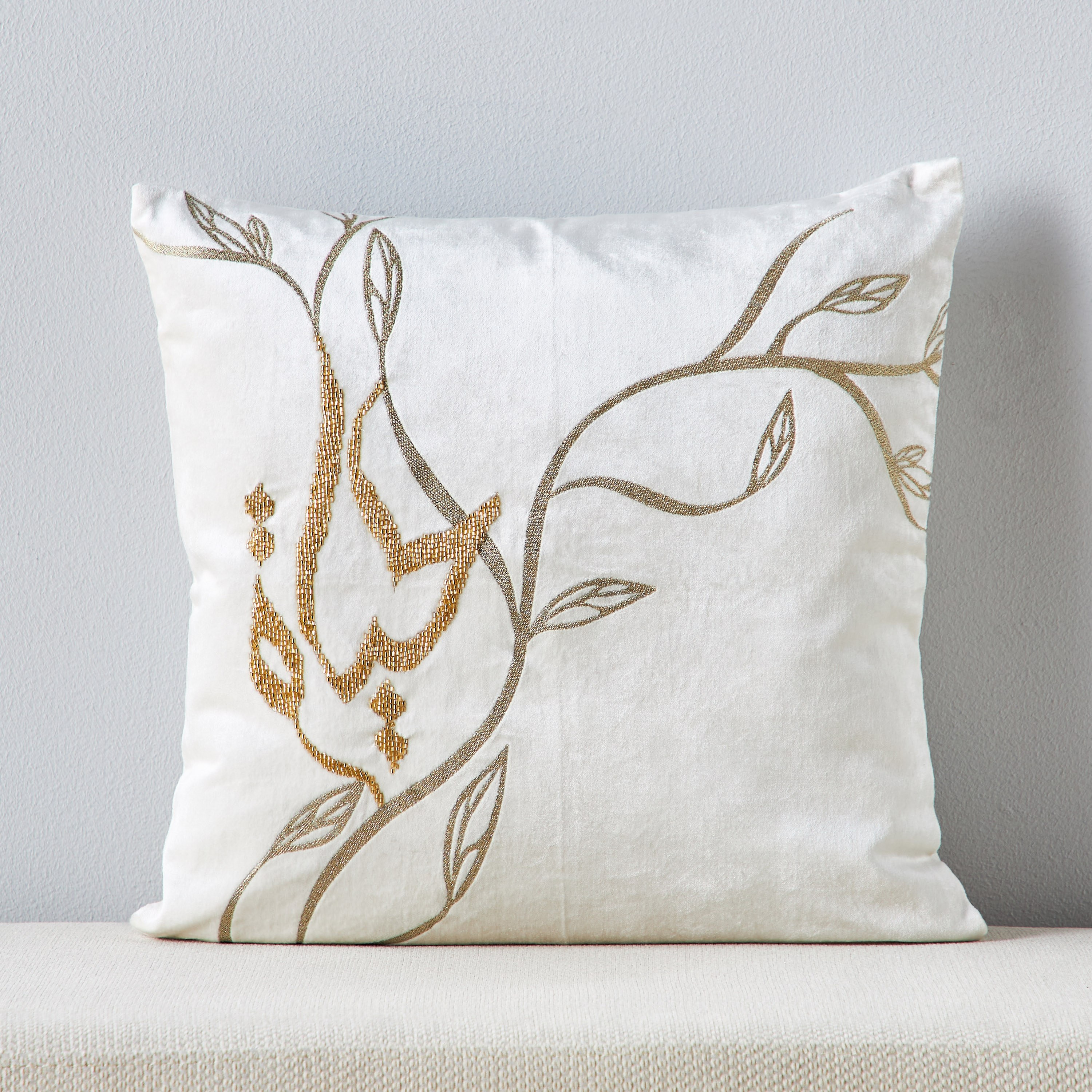 Shop Kashida Calligraphy Filled Cushion - 45x45 cm | Home Centre Qatar