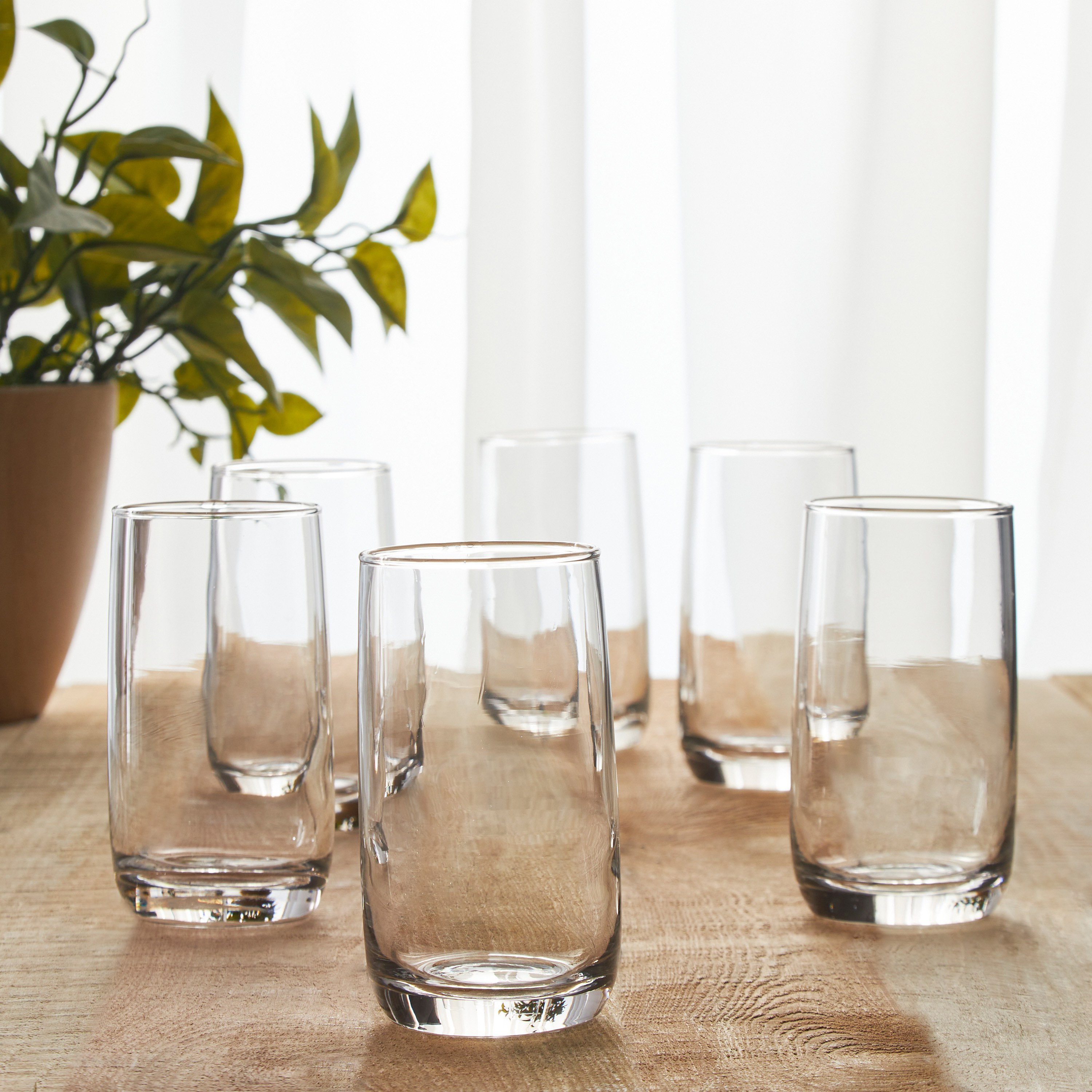 Shop Essential 6-Piece Glass Set - 280 ml | Home Centre UAE