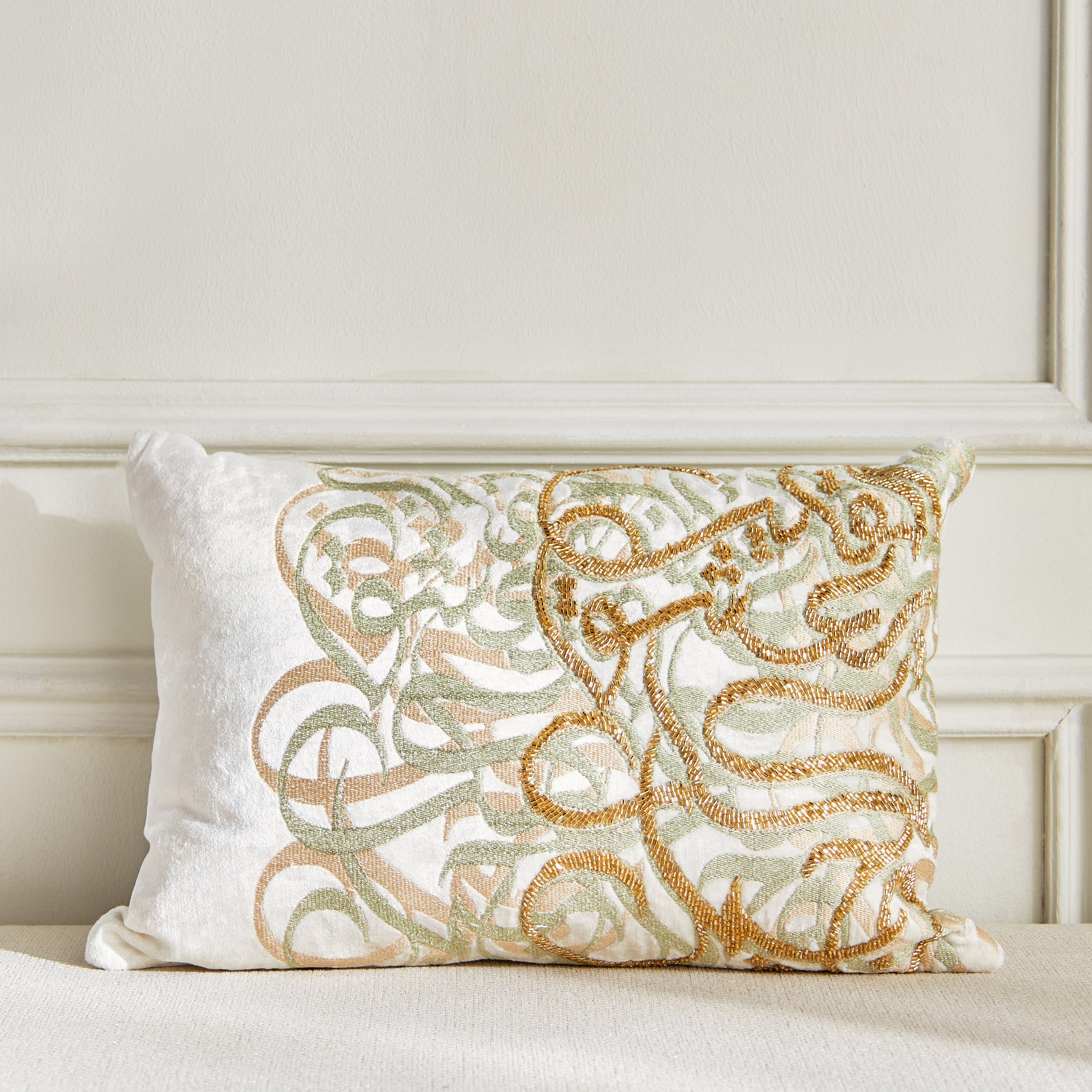 Shop Kashida Calligraphy Filled Cushion - 30x45 cm | Home Centre UAE