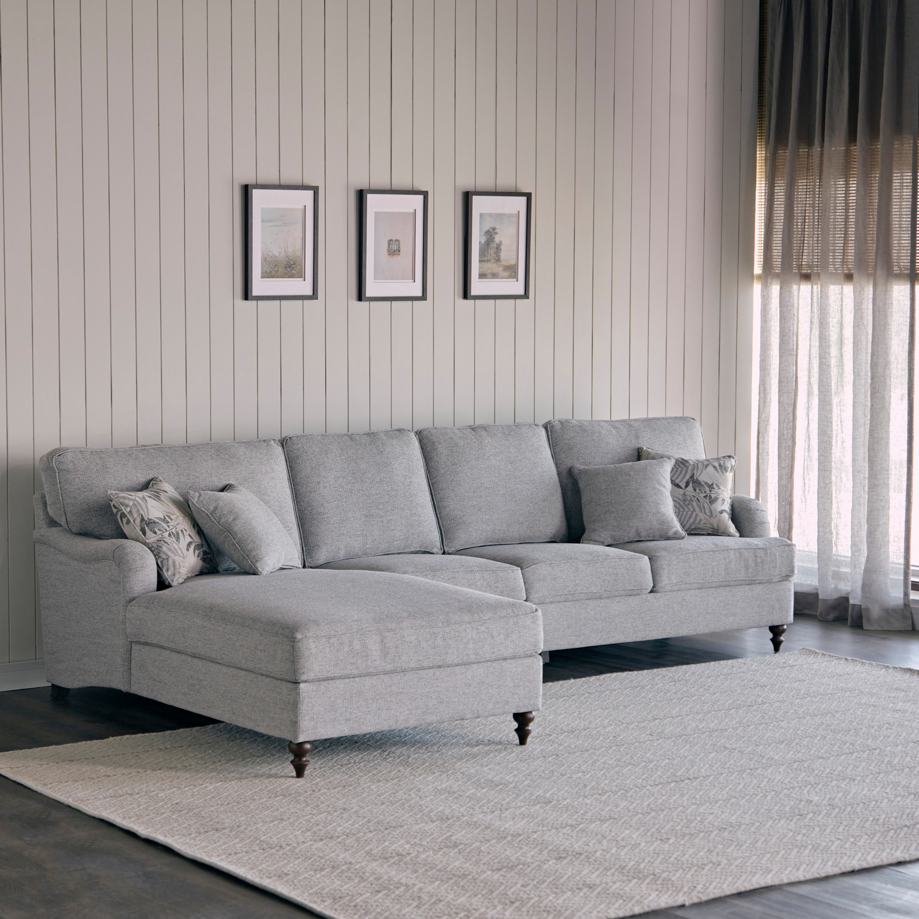 Shop Colombia 4-Seater Fabric Right Corner Sofa | Home Centre UAE