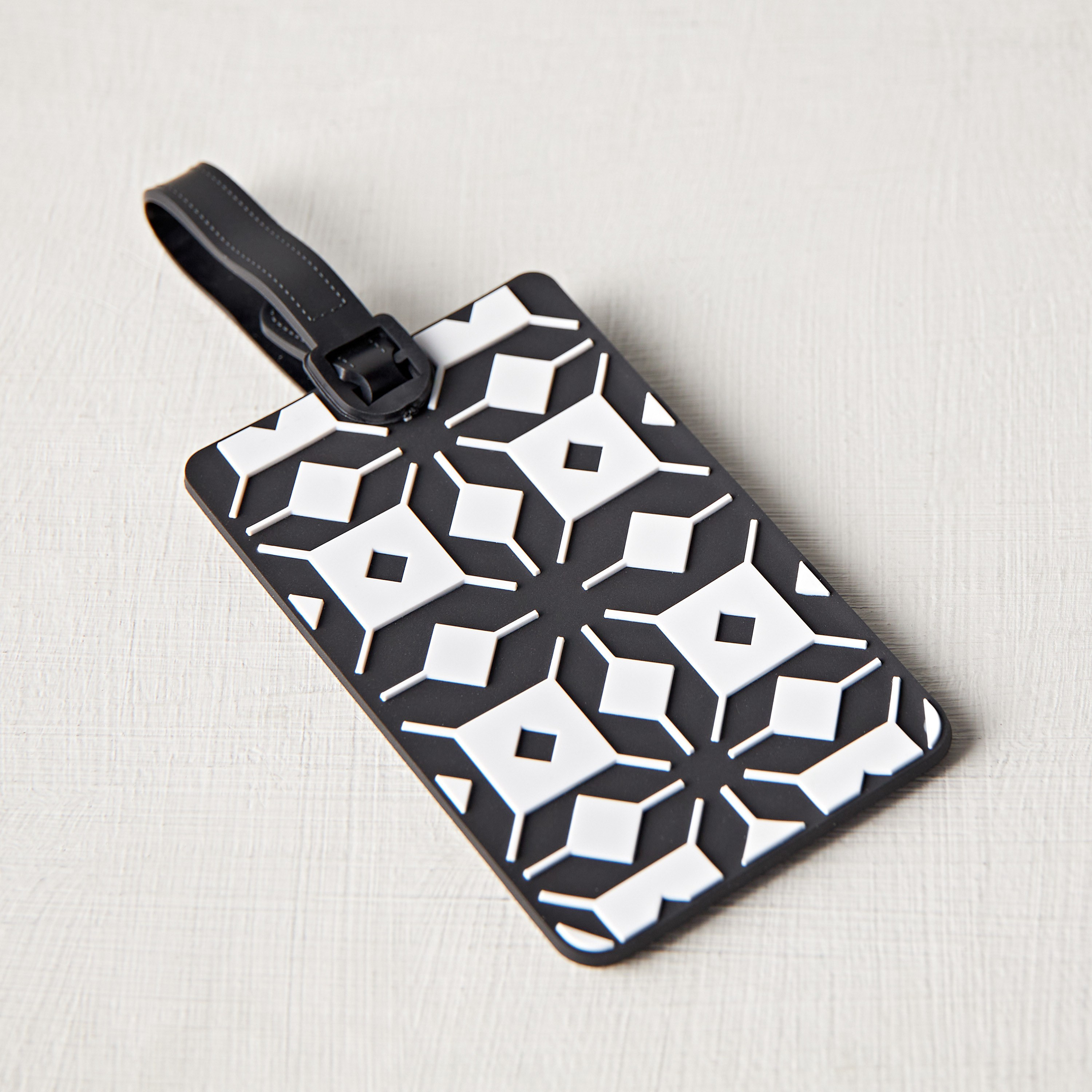 Shop Brianna Geometric Tiles Luggage Tag | Home Centre KSA