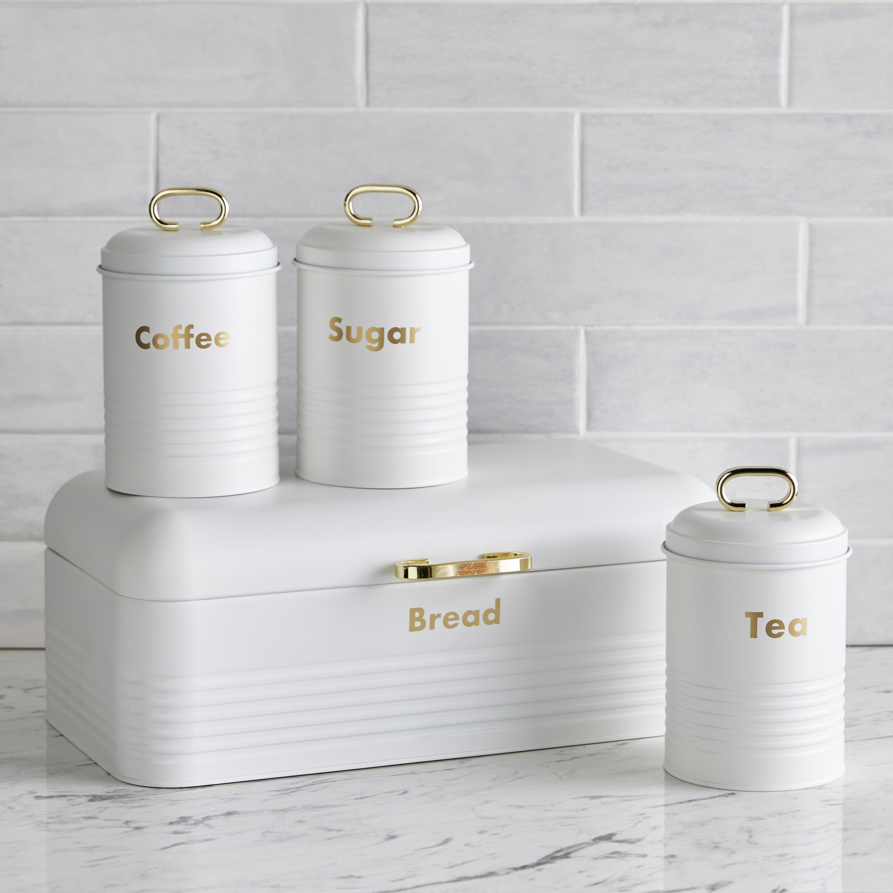 Shop Haven 4-Piece Canister and Bread Bin Set | Homecentre Oman