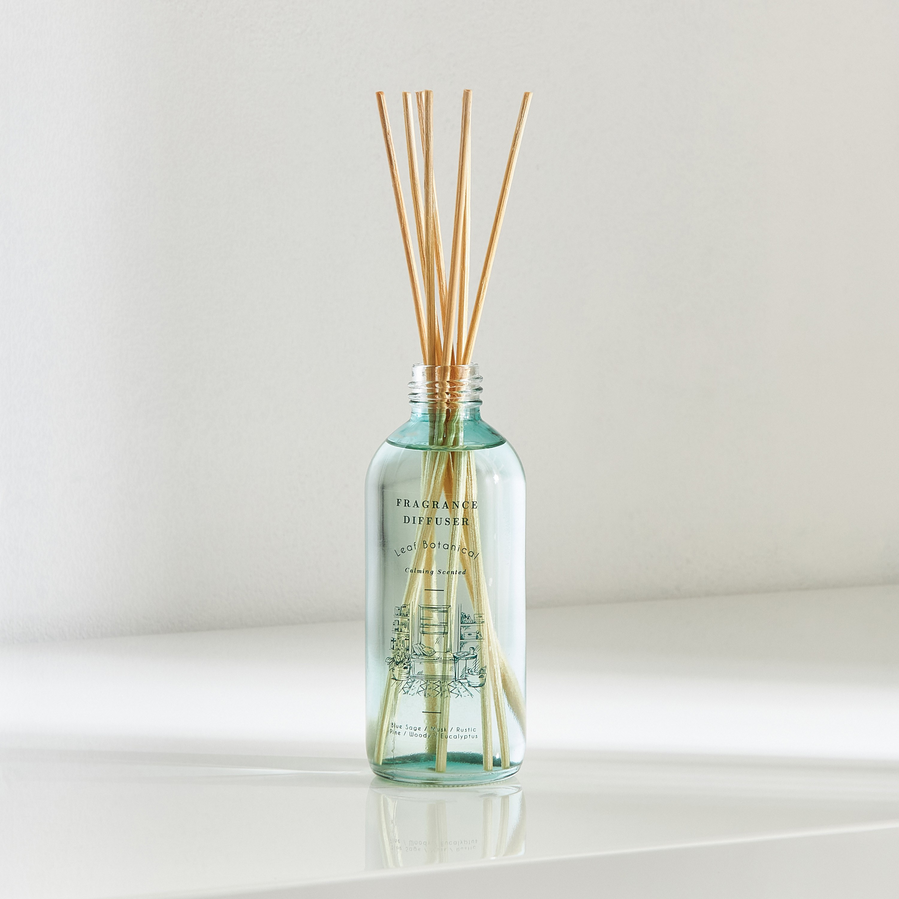 Shop Calming Leaf Botanical Reed Diffuser - 240 ml Online | Homecentre Oman