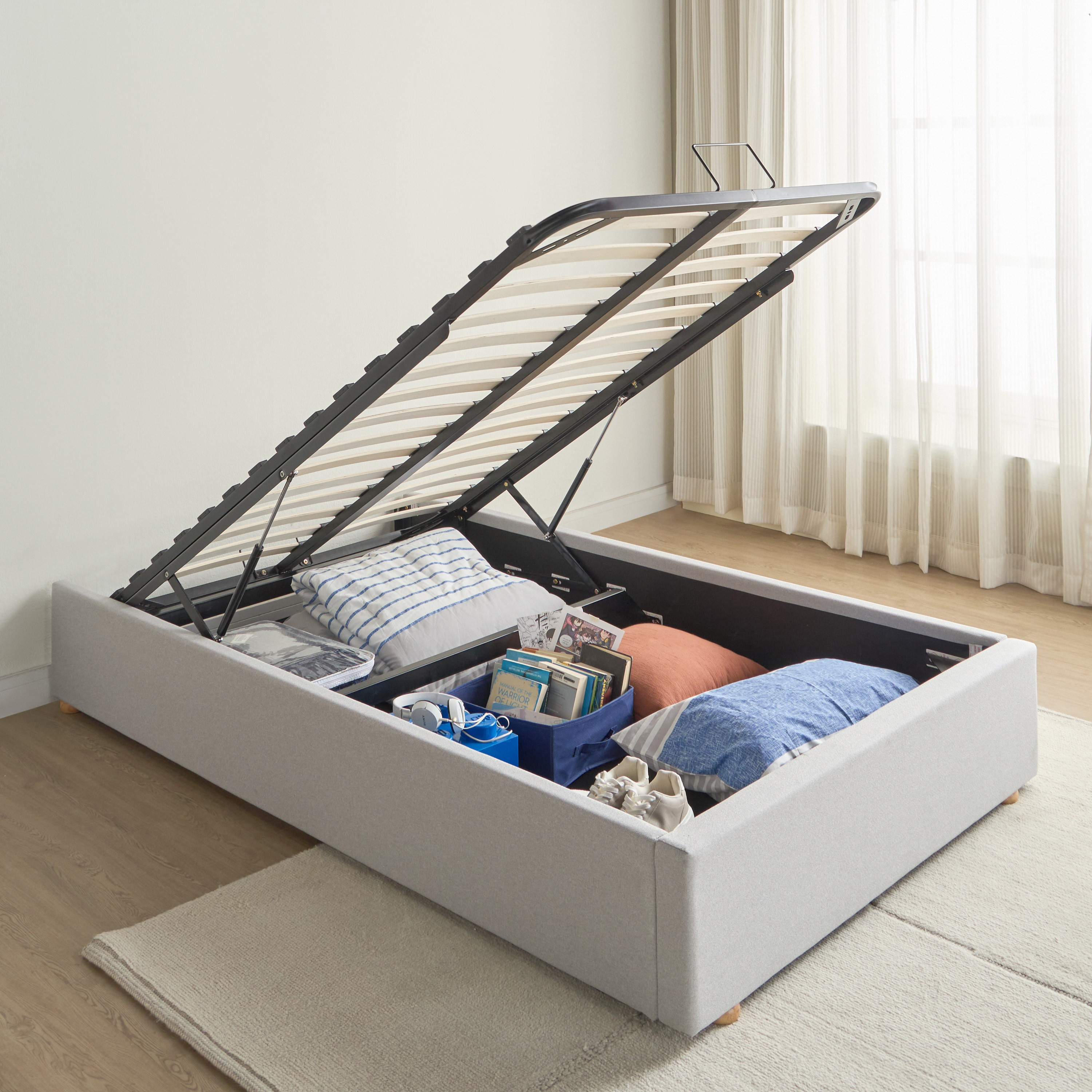 Shop Maxillar Single Hydraulic Bed Base - 120x200 cm | Home Centre Kuwait