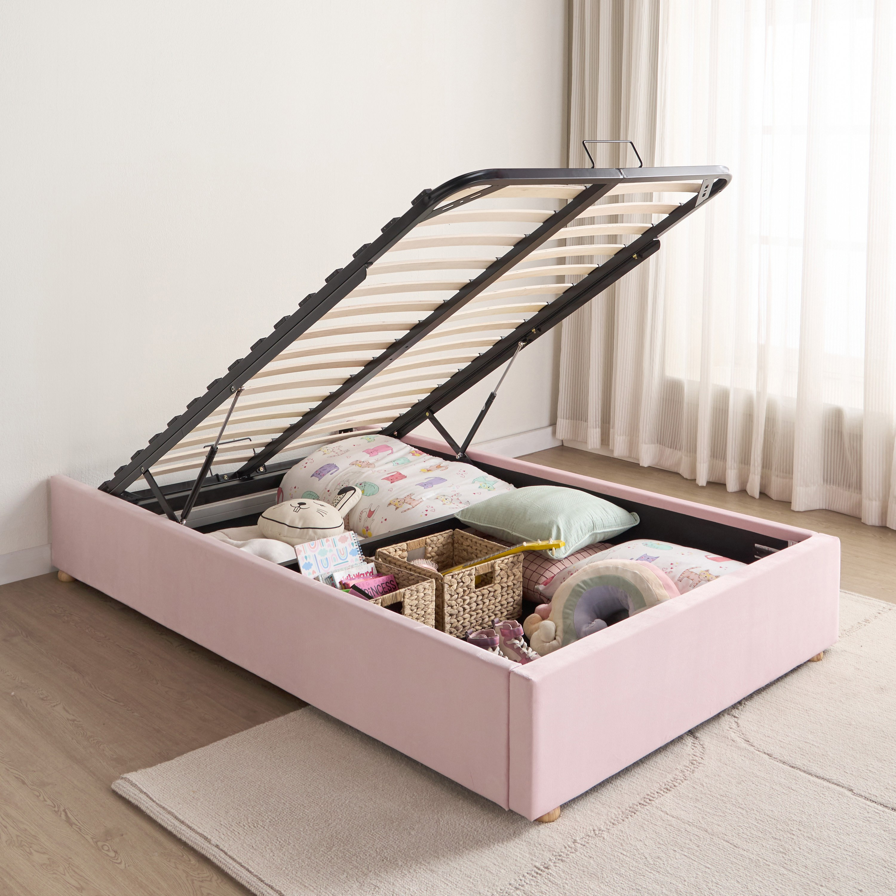 Shop Maxillar Single Hydraulic Bed Base - 120x200 cm | Homecentre Oman