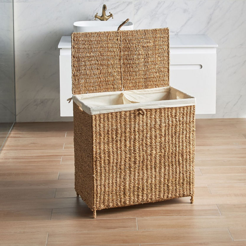 Shop Winston Seagrass Foldable Laundry Hamper Home Centre Uae