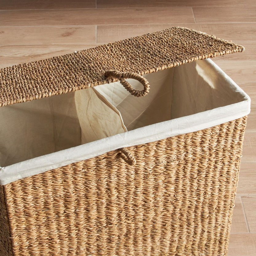 Shop Winston Seagrass Foldable Laundry Hamper Home Centre Uae
