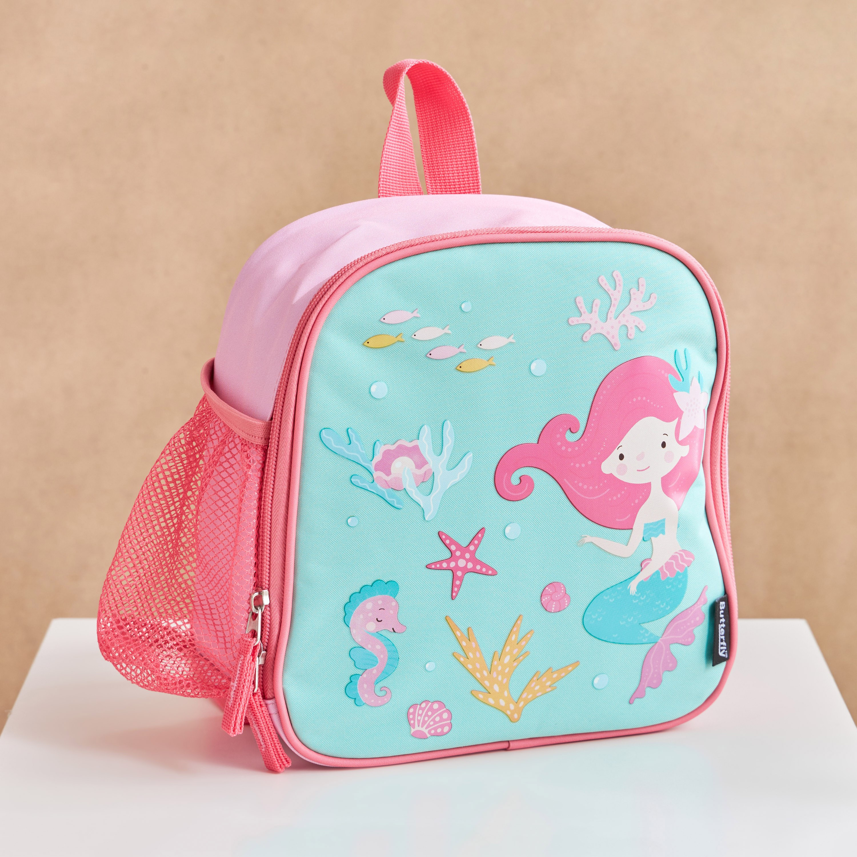 Shop Mermaid Print Lunch Bag with Shoulder Straps - 24x23x10 cm ...