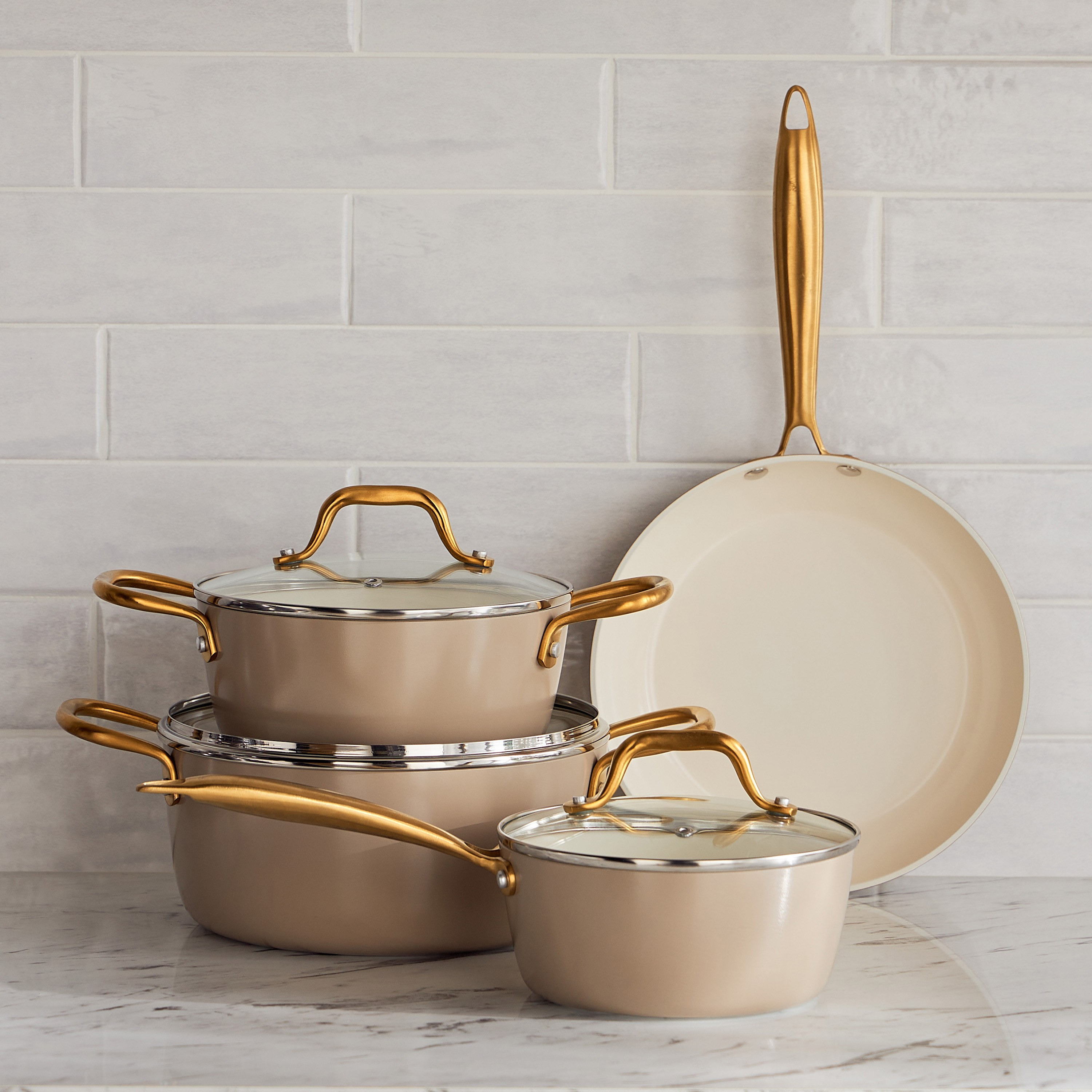 Shop Pixie 7-Piece Forged Aluminium Cookware Set | Home Centre Qatar