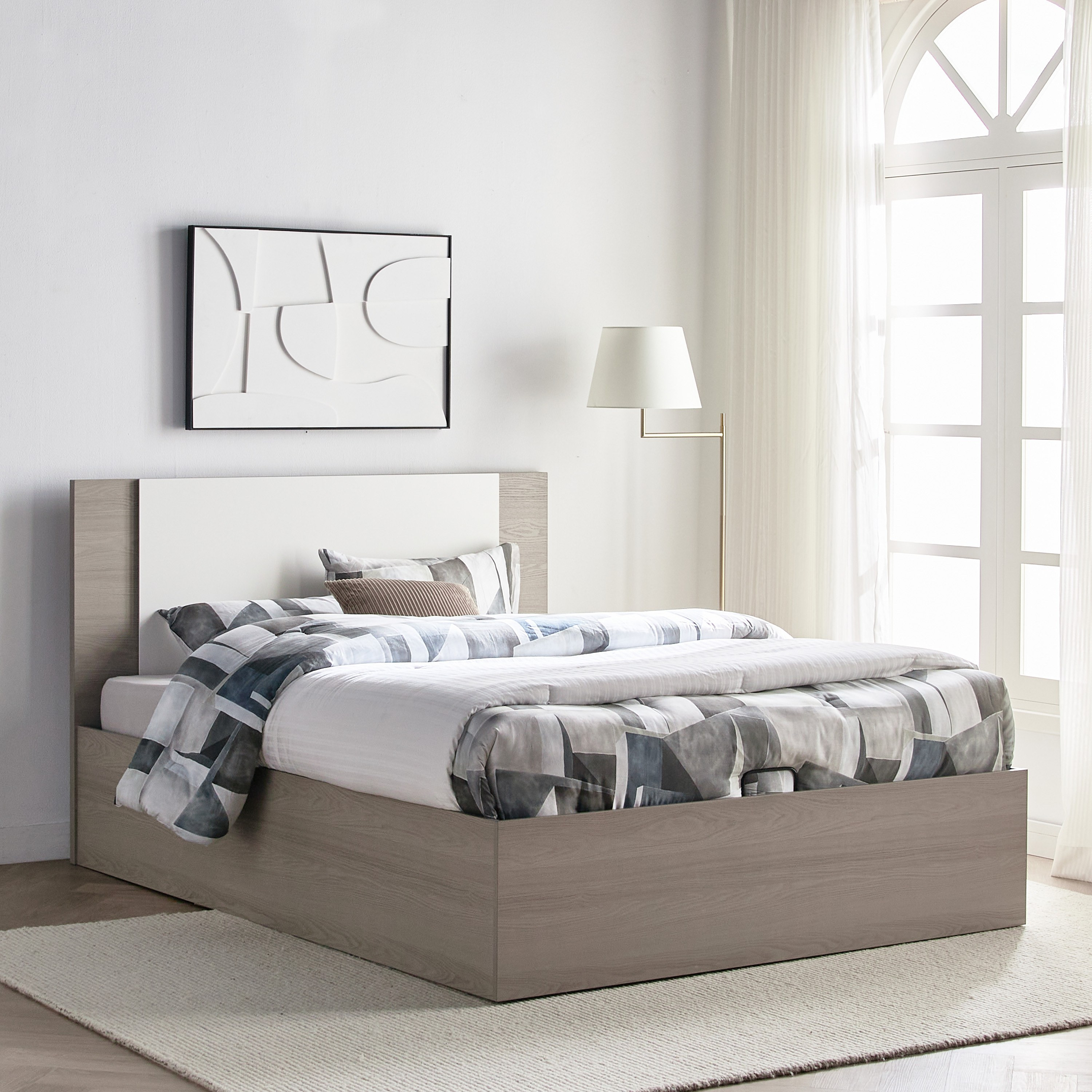 Shop Nova Single Bed with Hydraulic Storage - 120x200 cm | Homecentre Oman