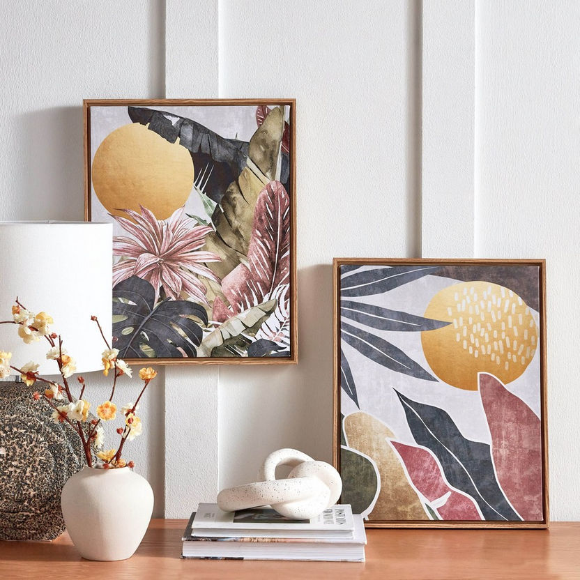 Shop Neves 2 Piece Framed Canvas Wall Art Set 40x50 Cm Home Centre Uae
