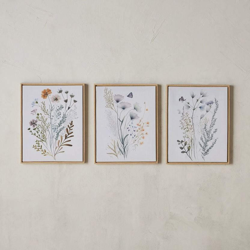 Shop Clarissa 3 Piece Framed Canvas Wall Art Set Of 3 40x50 Cm Home