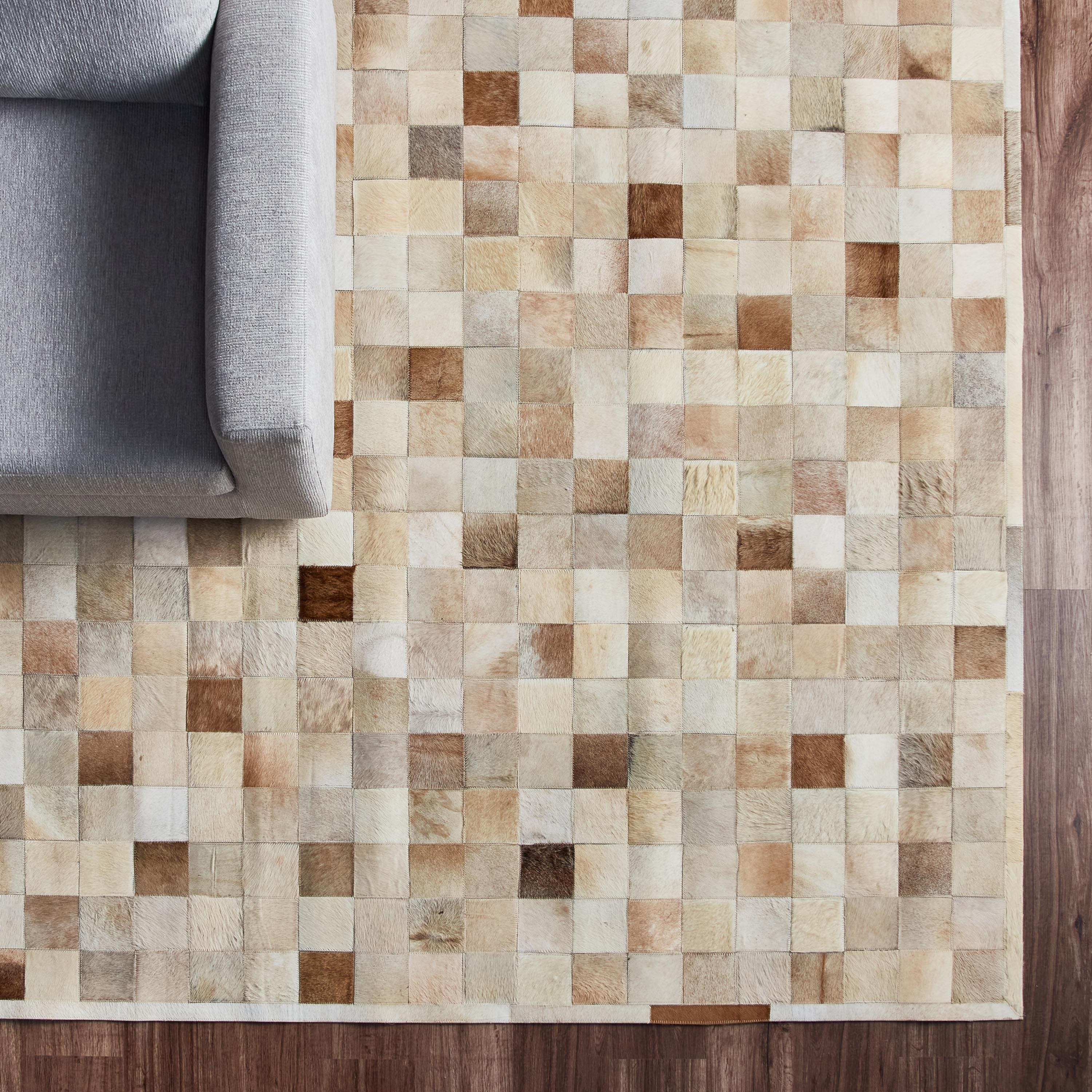 Shop Elmas Handmade Leather Rug - 160x230 cm | Home Centre UAE