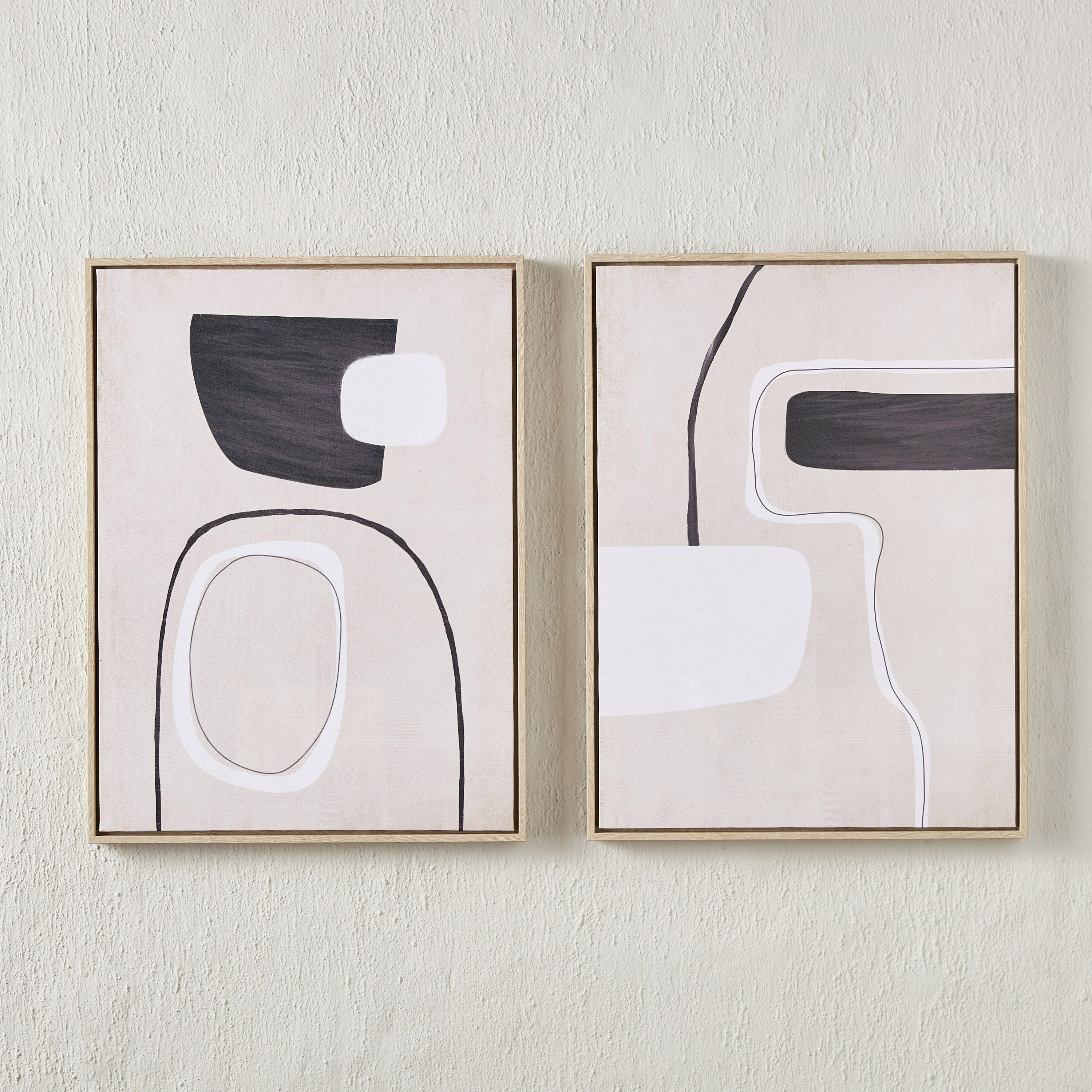 Shop Vouga 2-Piece Framed Canvas Wall Art Set - 45x60 cm | Homecentre Egypt