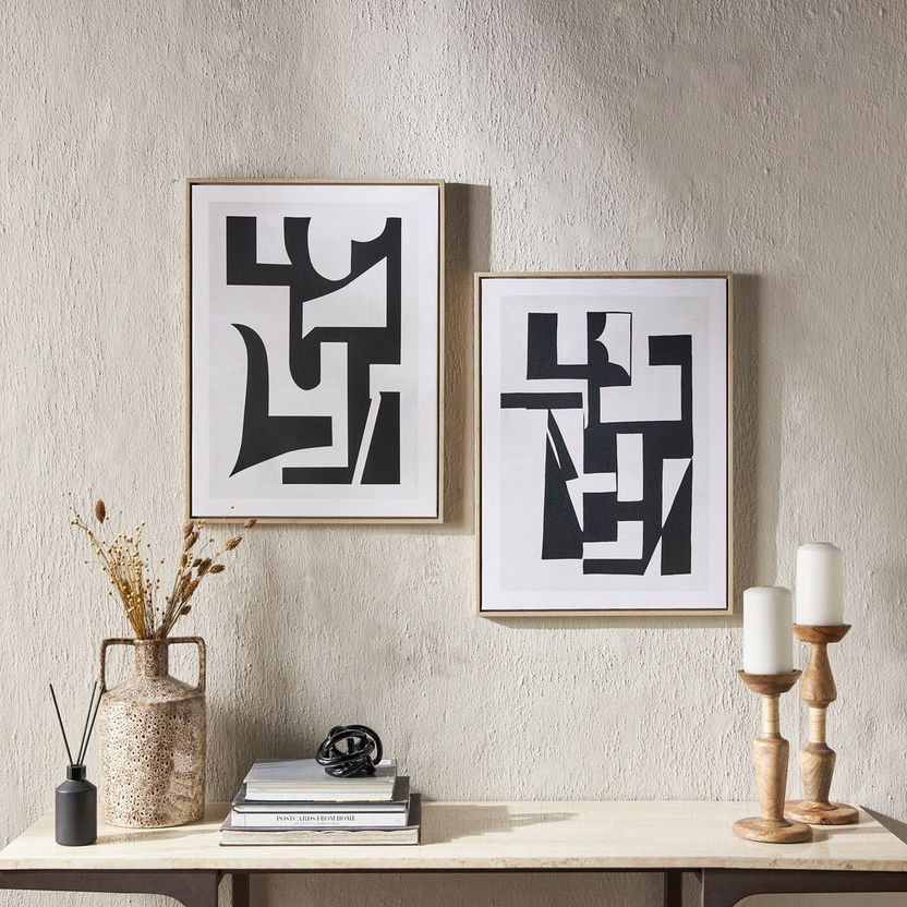 Shop Torre 2 Piece Framed Canvas Wall Art Set 45x60 Cm Home Centre Uae