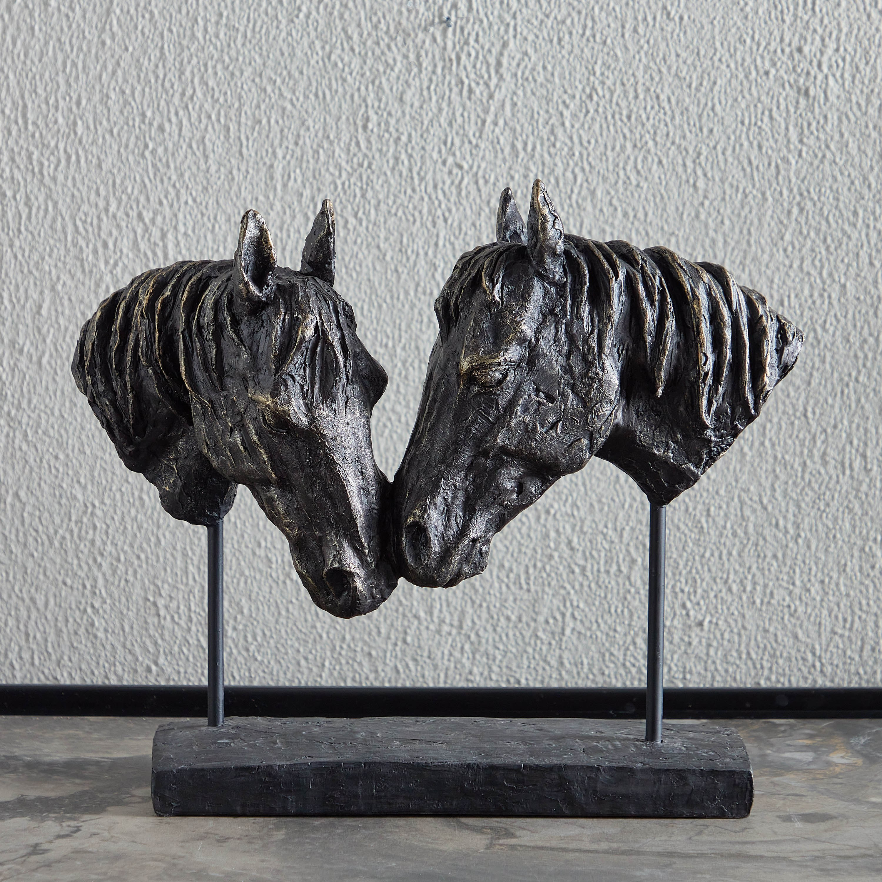 Shop Stallion Dual Horse Face Decorative Object Online | Home Centre UAE