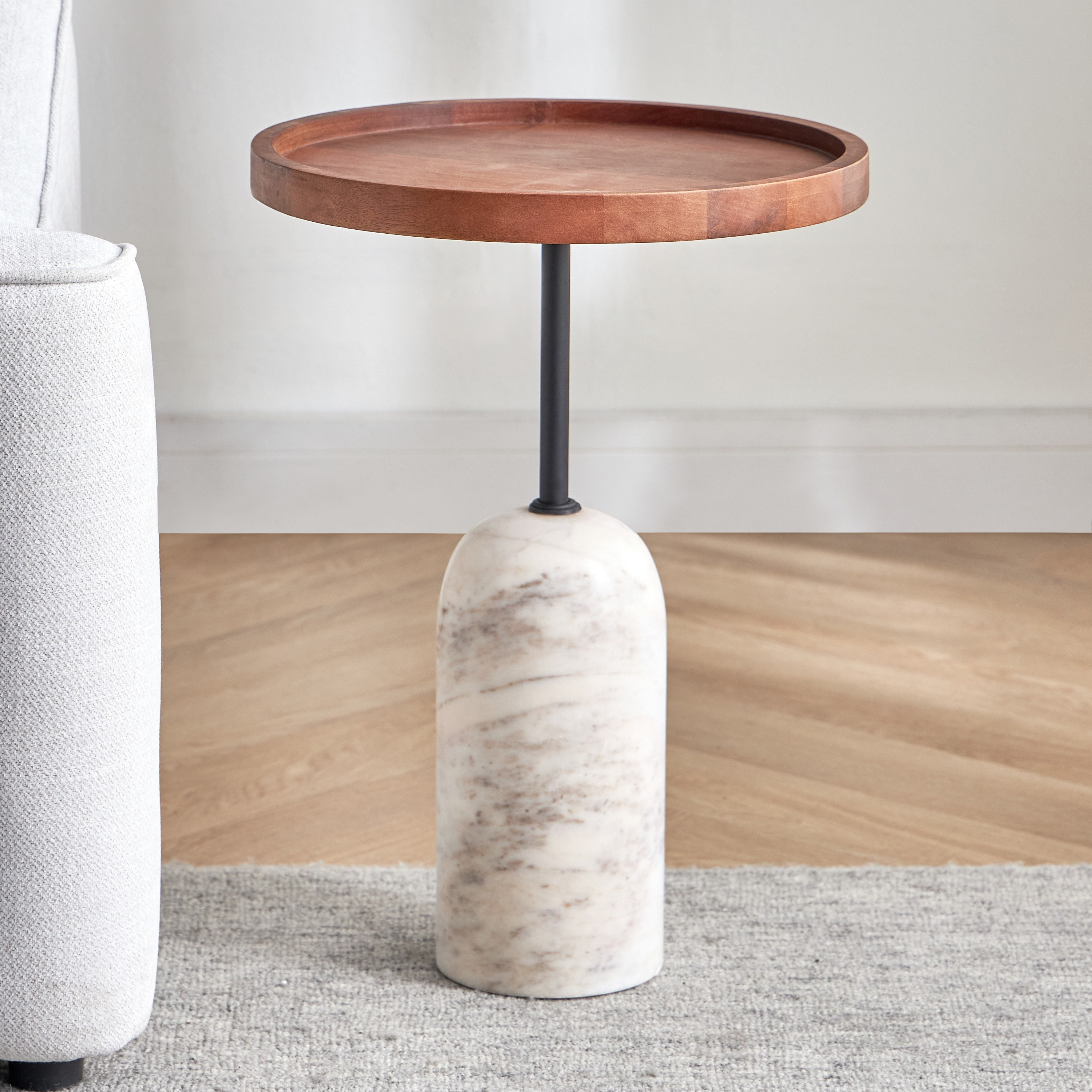 Shop Harmon Wooden Top Side Table | Homecentre Oman