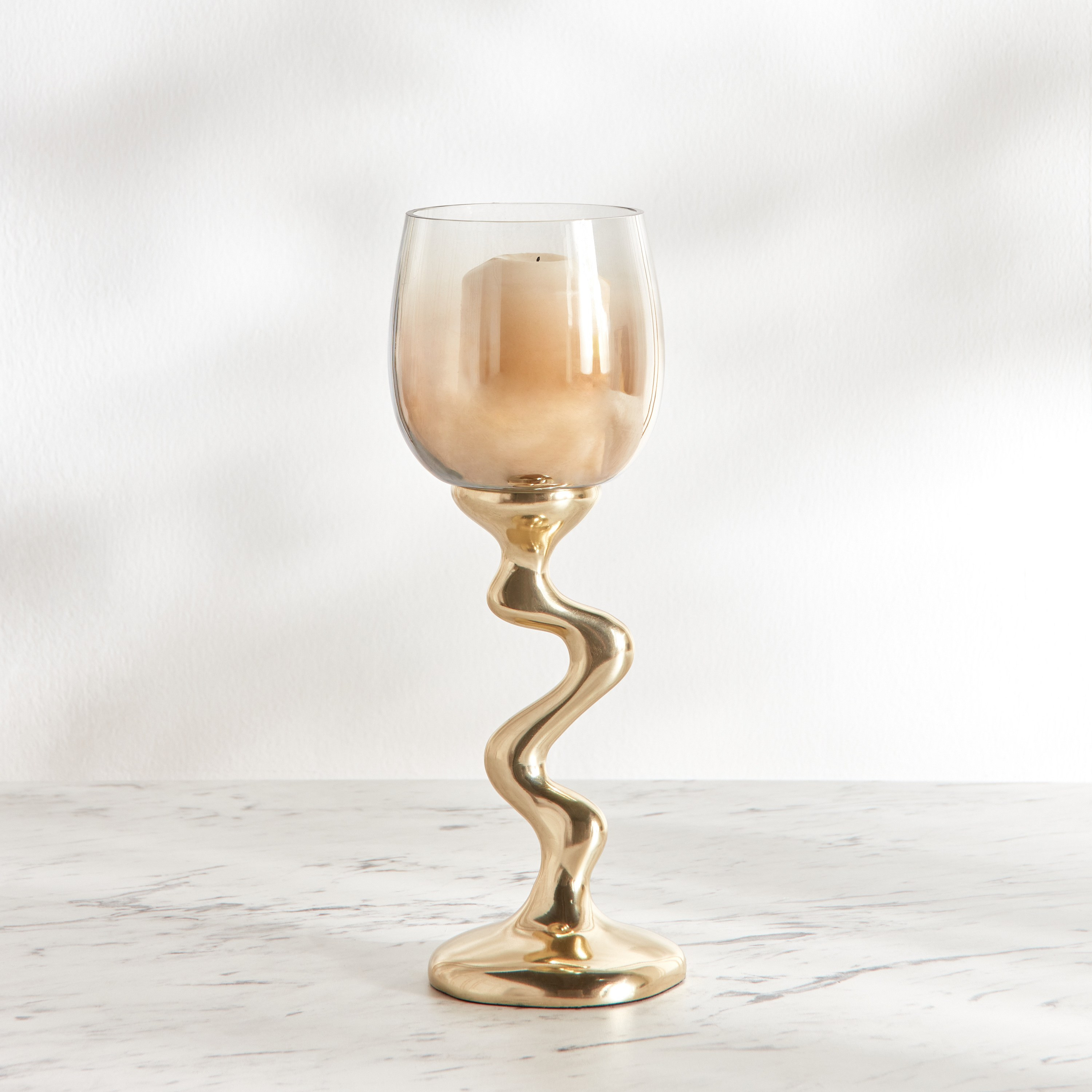 Shop Sama Wave Pillar Candleholder Online | Home Centre UAE