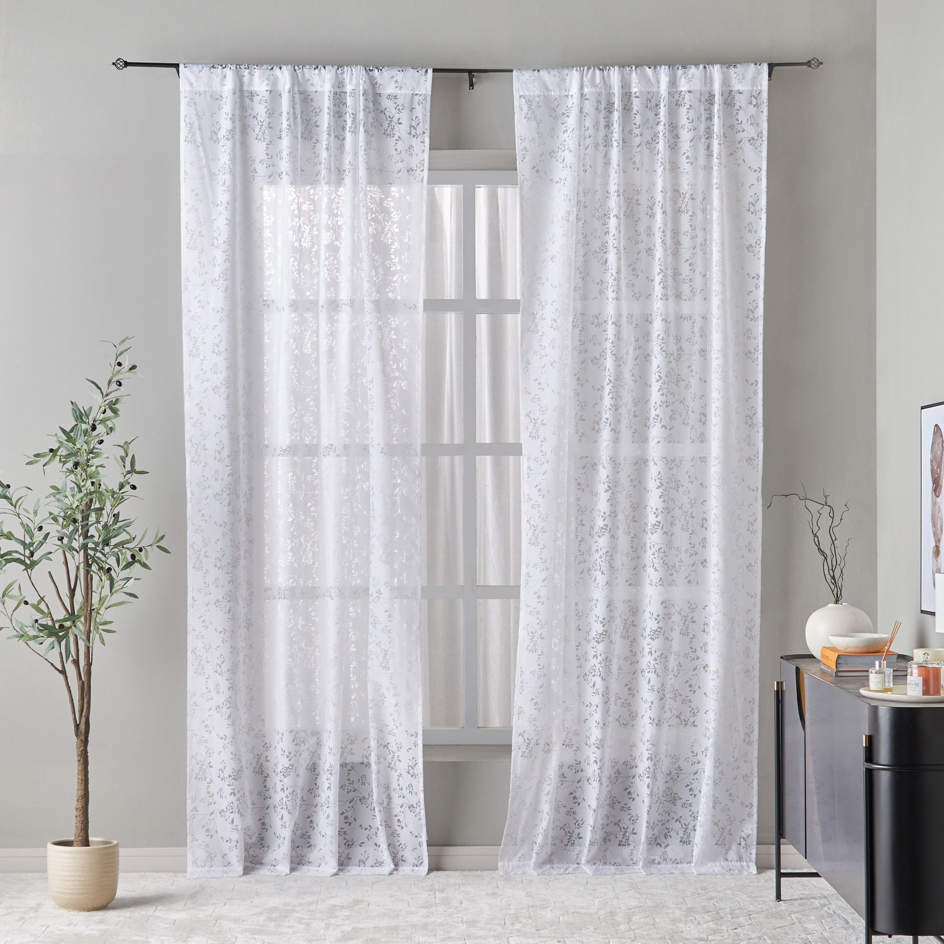 Shop Brasso Sheer Curtain - 140x300 cm | Home Centre Kuwait